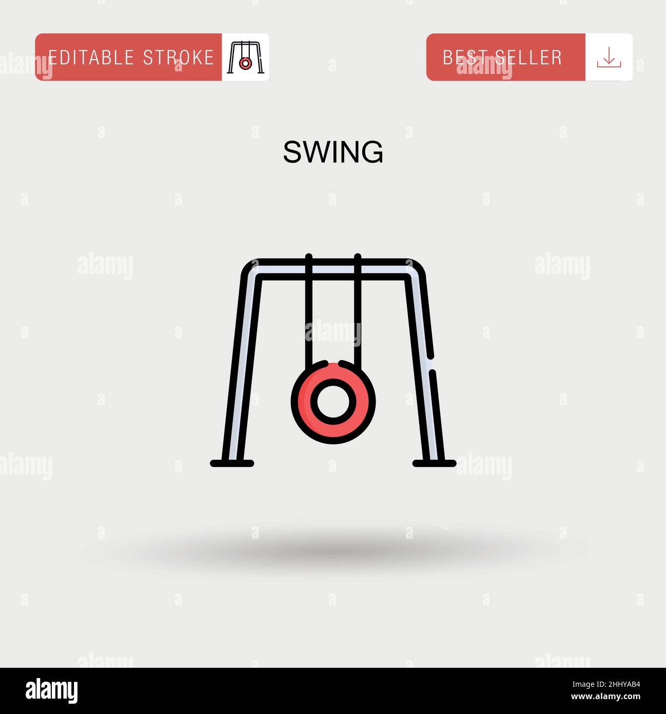 Swing Simple vector icon Stock Vector Image & Art - Alamy