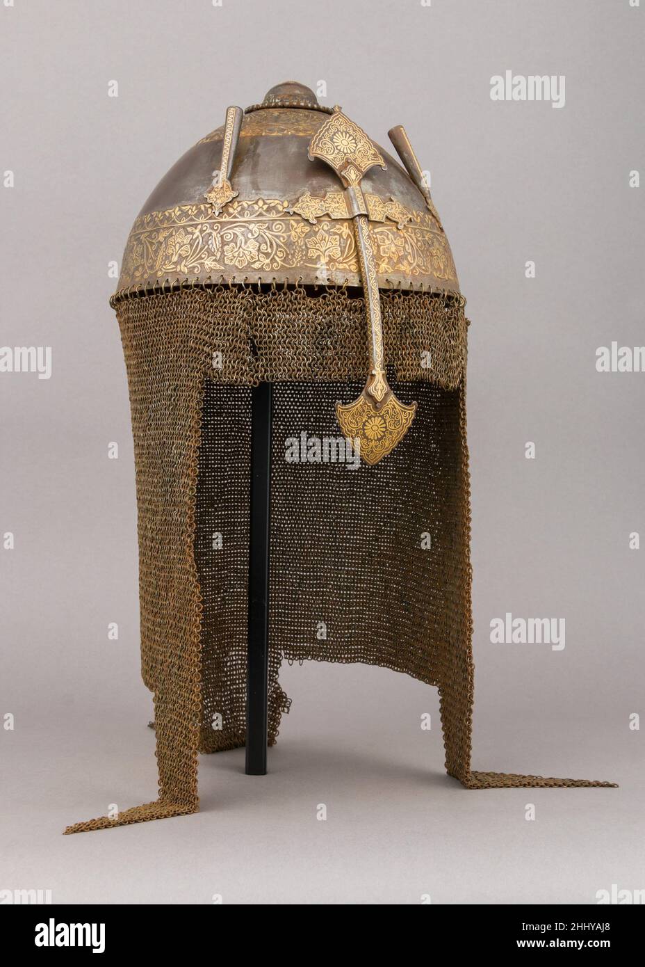 Helmet 18th–19th century Indian. Helmet 32051 Stock Photo - Alamy