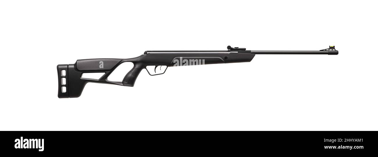 A modern air rifle with a futuristic design. Pneumatic weapons for ...