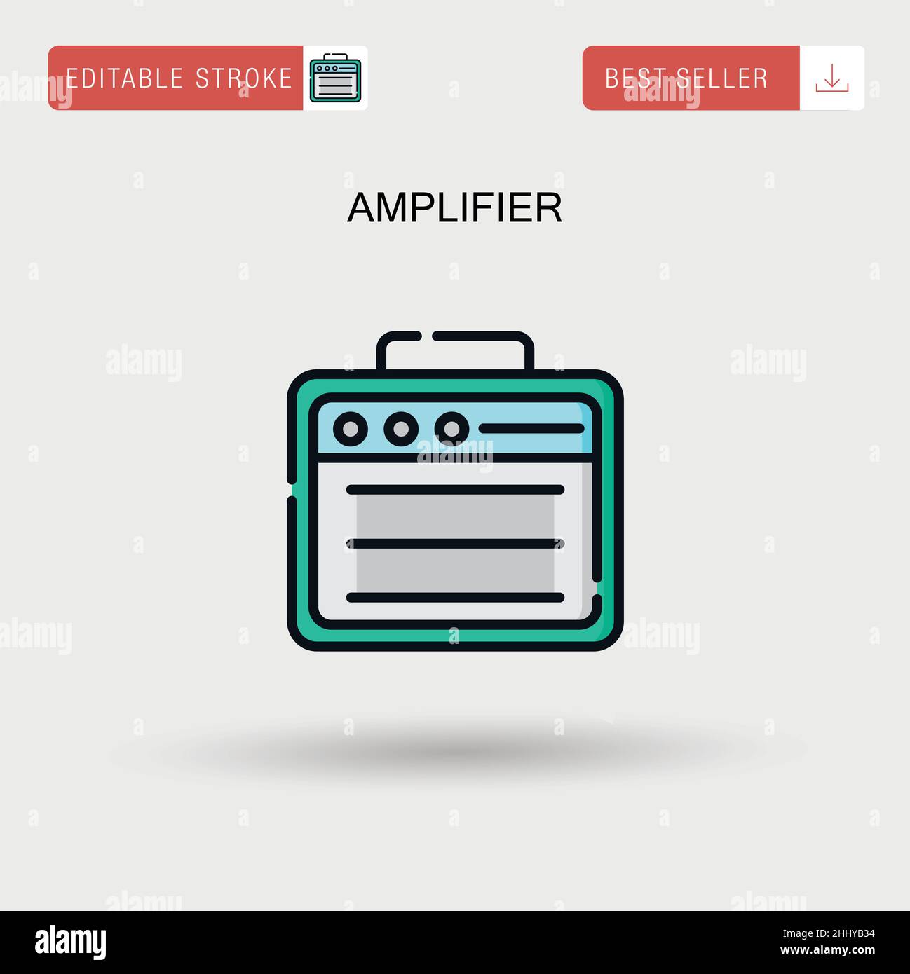 Amplifier Simple vector icon Stock Vector Image & Art - Alamy