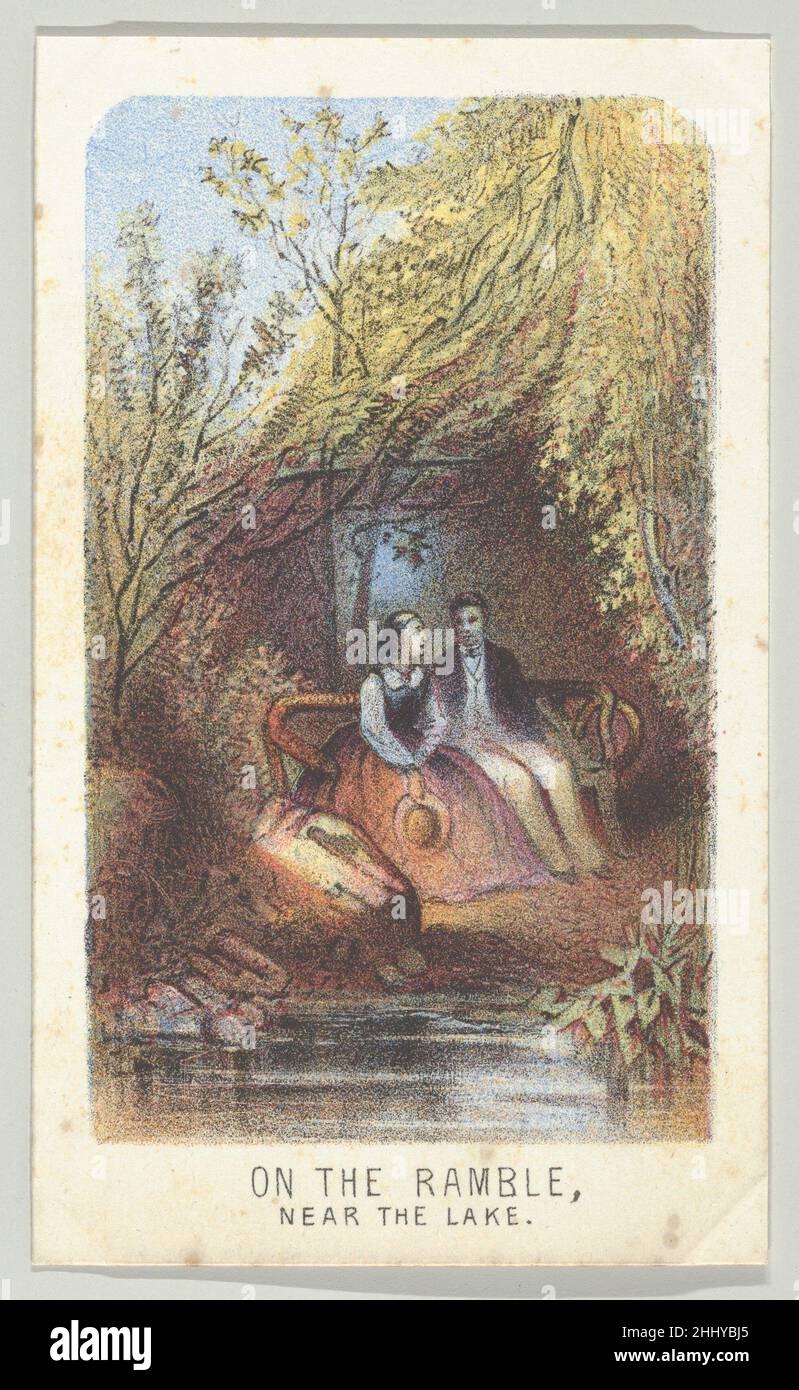 On the Ramble, Near the Lake, from the series, Views in Central Park ...