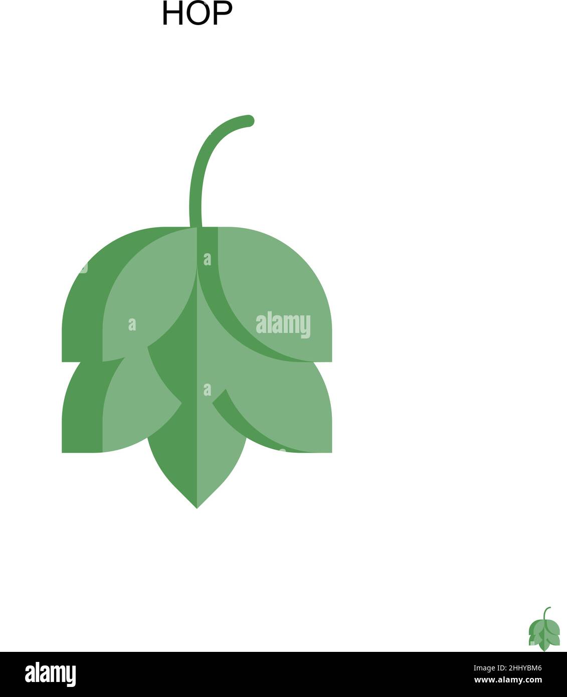 Hop Simple vector icon. Illustration symbol design template for web ...