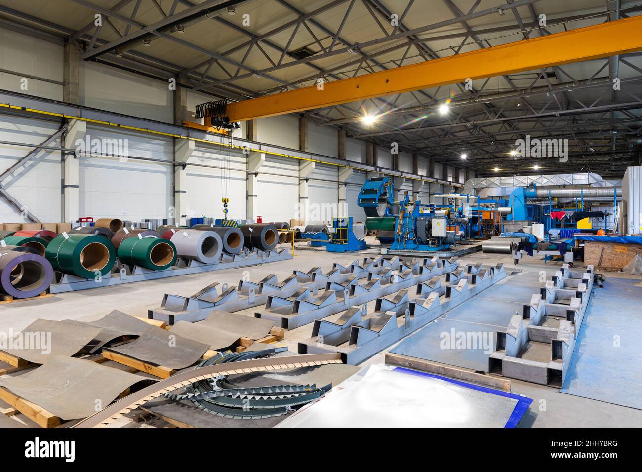 Metal sheet profile forming machine, process of making steel tile for ...