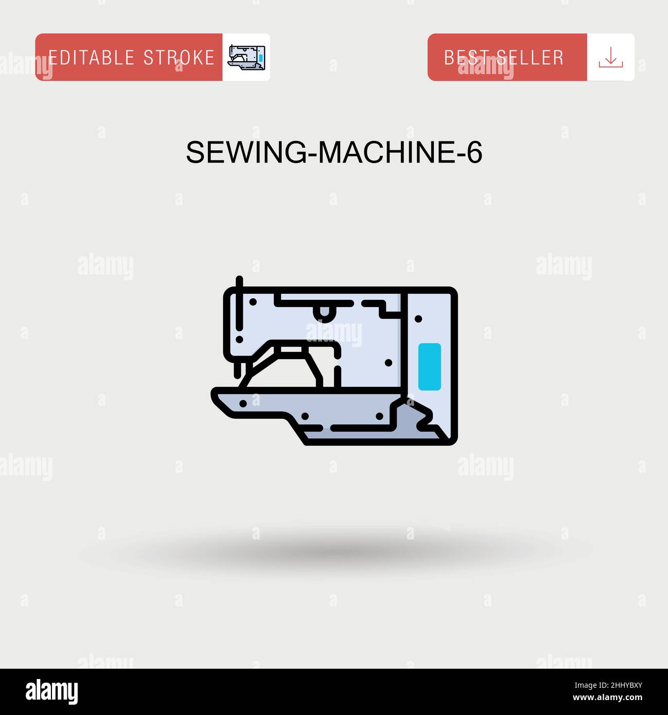Sewing-machine-6 Simple vector icon Stock Vector Image & Art - Alamy