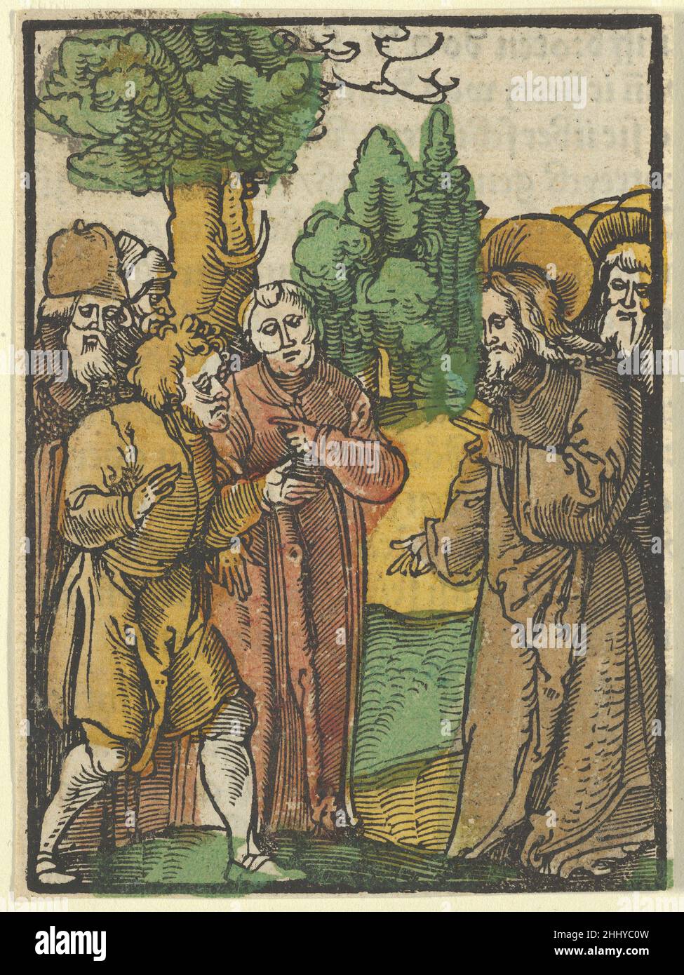 Christ and the Pharisees, from Das Plenarium 1517 Hans Schäufelein ...