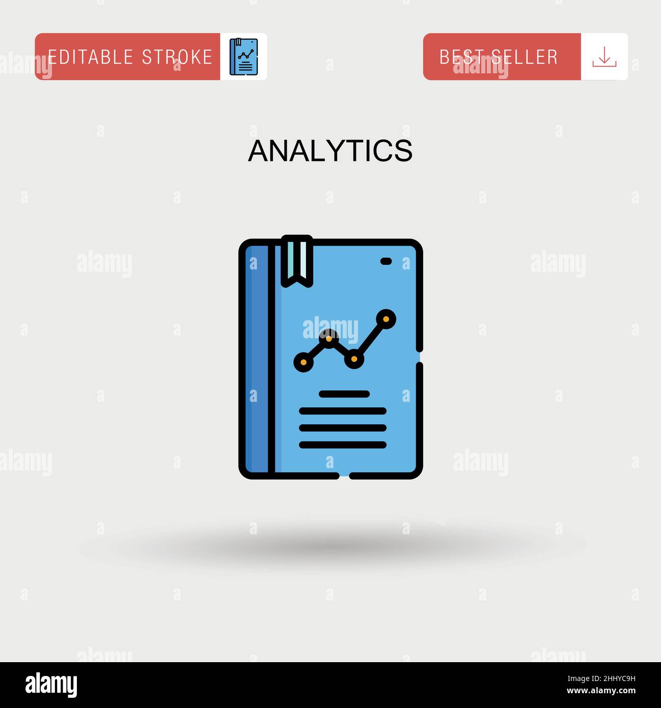 Analytics Simple vector icon Stock Vector Image & Art - Alamy