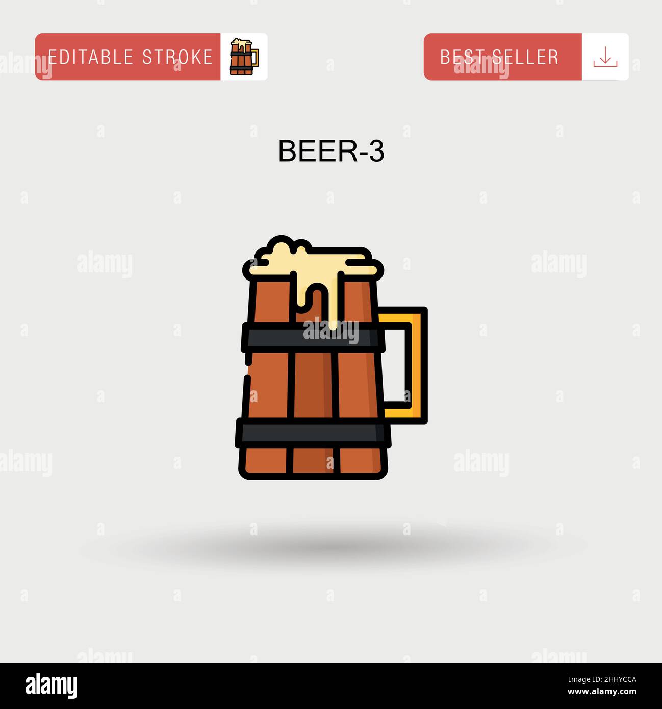 Beer-3 Simple vector icon Stock Vector Image & Art - Alamy