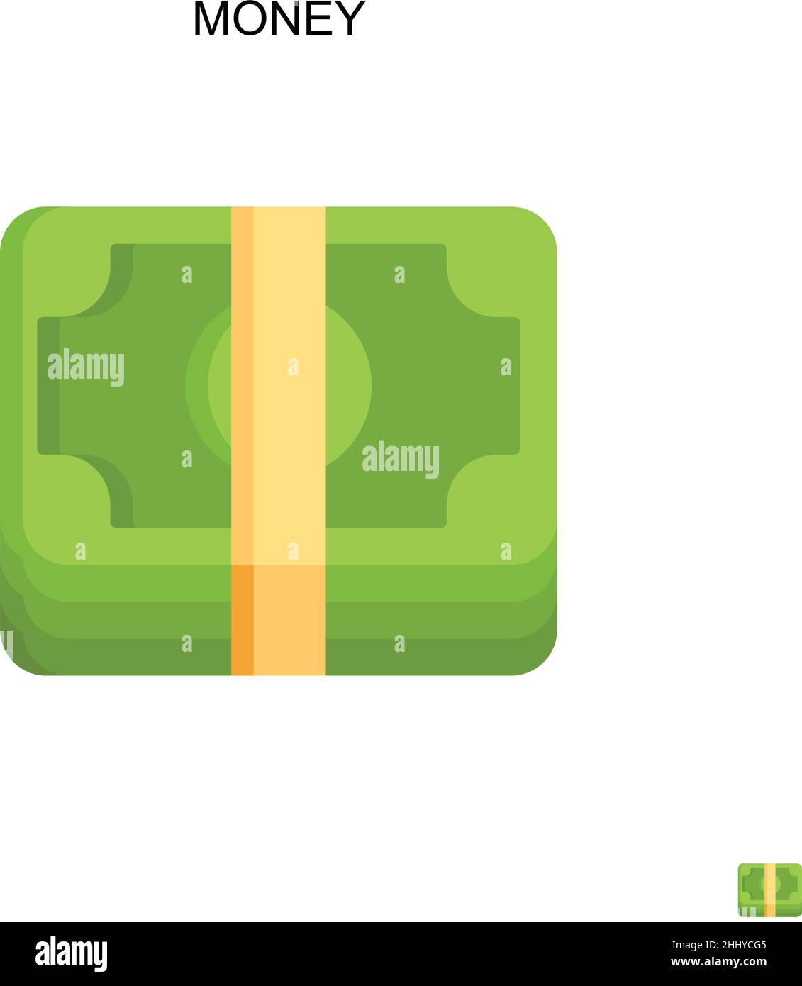 Money Simple vector icon. Illustration symbol design template for web ...