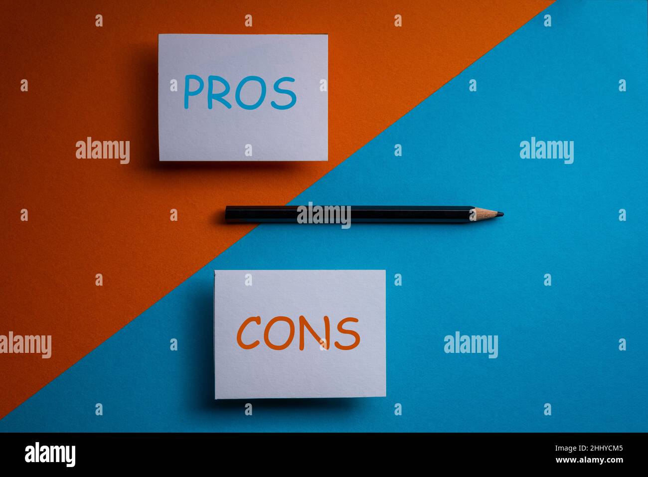 pros and cons decision making background ,for and against on blue and ...
