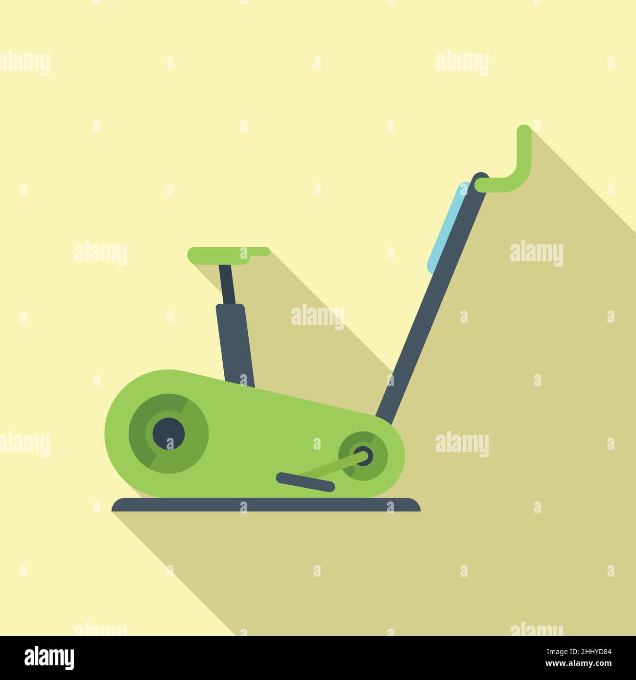 Exercise bike icon flat vector. Active sport. Workout gym Stock Vector ...
