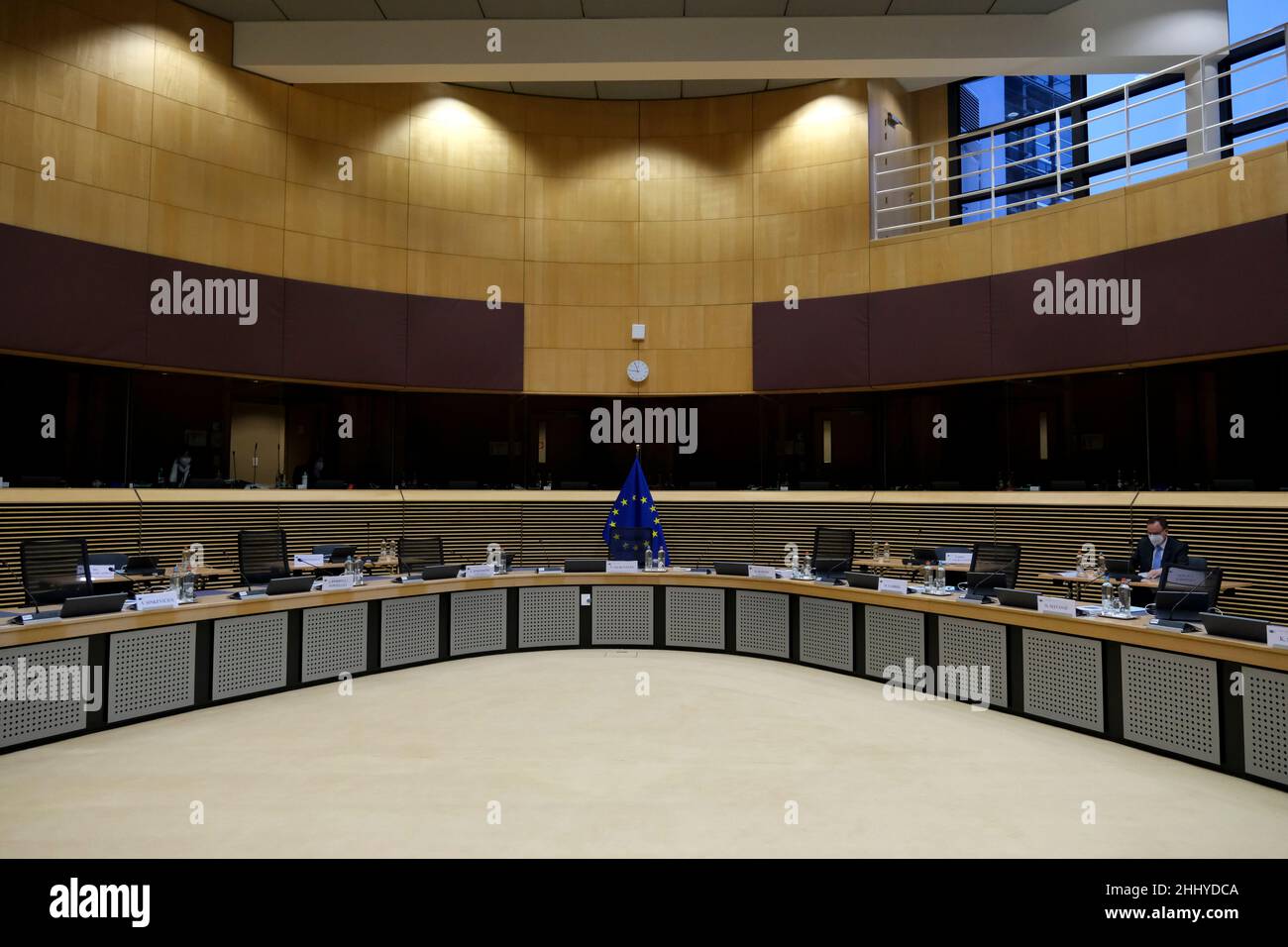 Brussels, Belgium. 26th Jan, 2022. Plenary room of the European ...