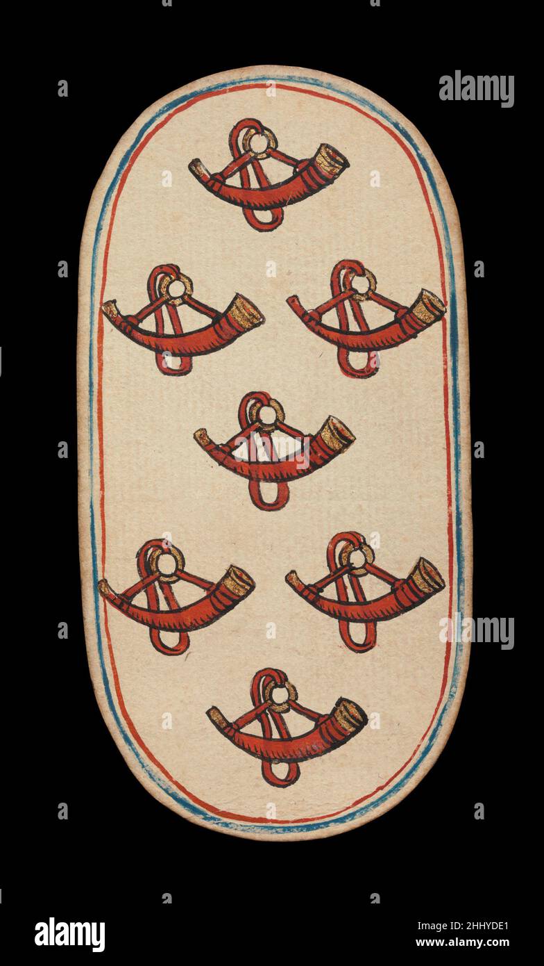 7 of Horns, from The Cloisters Playing Cards ca. 1475–80 South ...