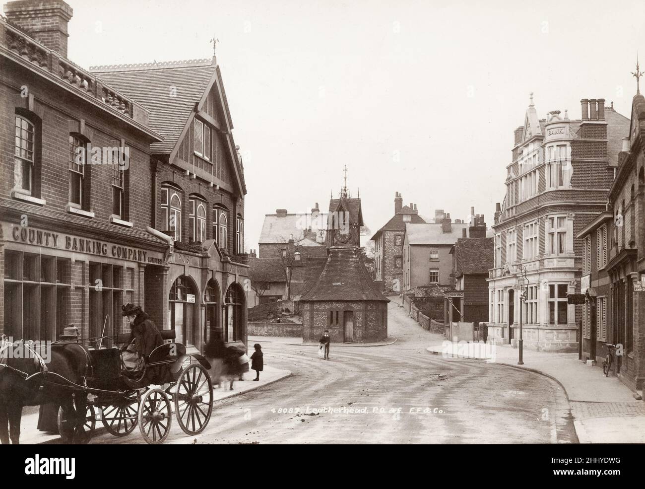 Vintage photograph, late 19th, early 20th century, view of Street in ...
