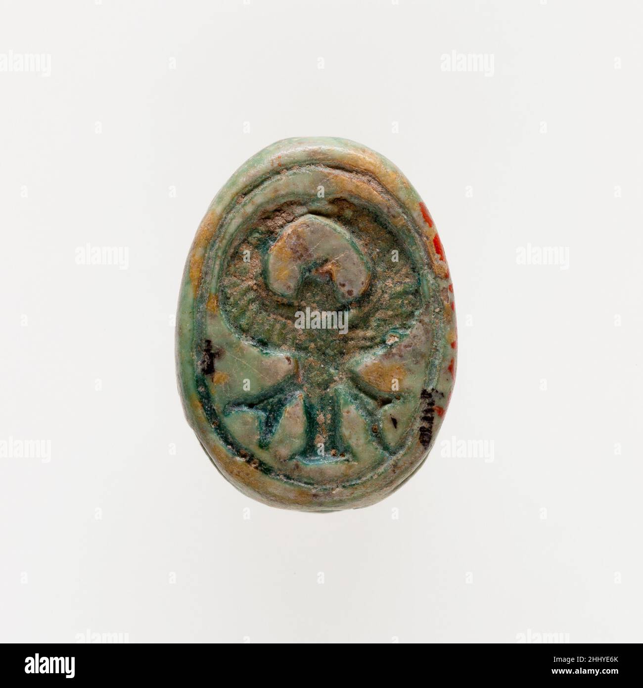 Scarab with Representation of a Falcon ca. 1479–1425 B.C. New Kingdom ...