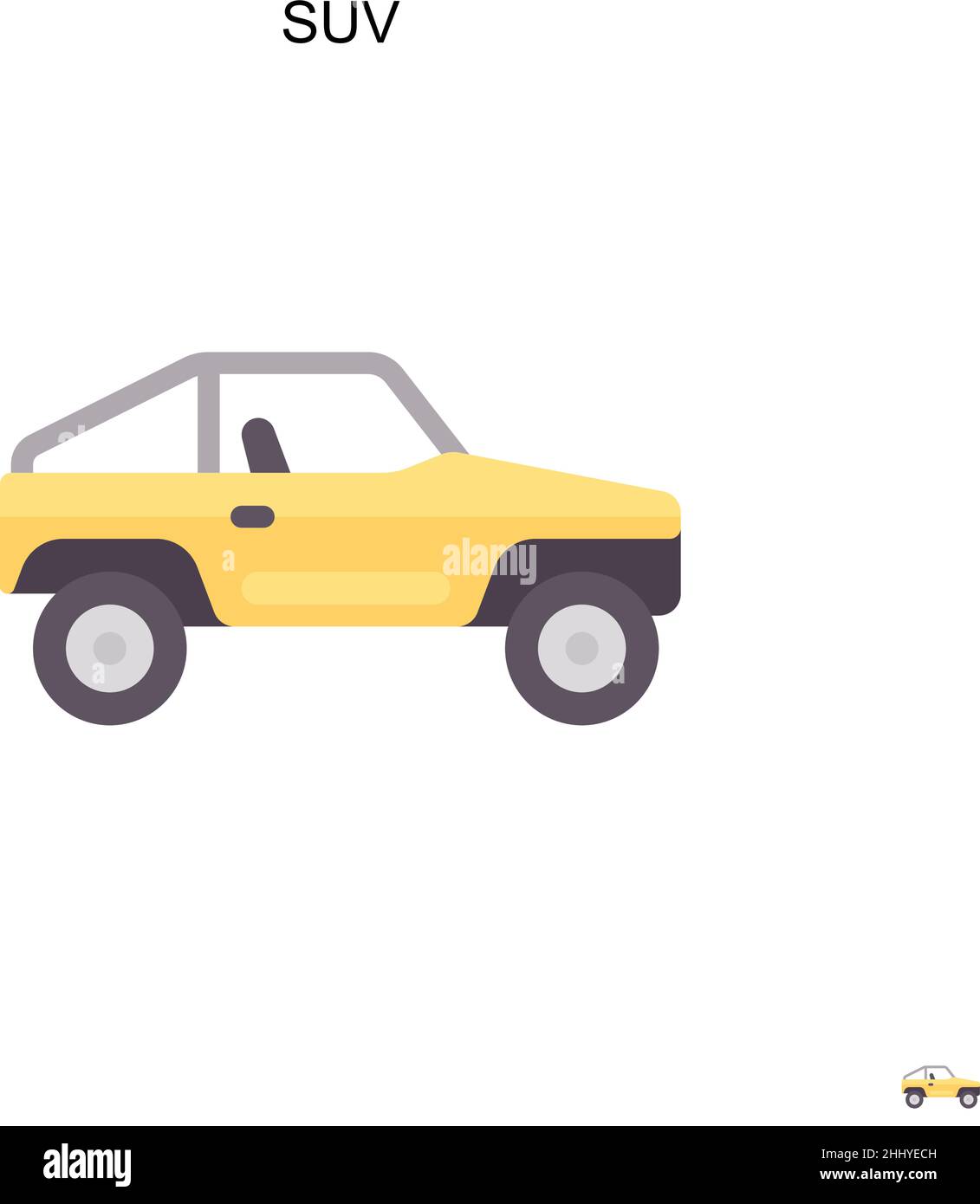 Suv Simple vector icon. Illustration symbol design template for web ...