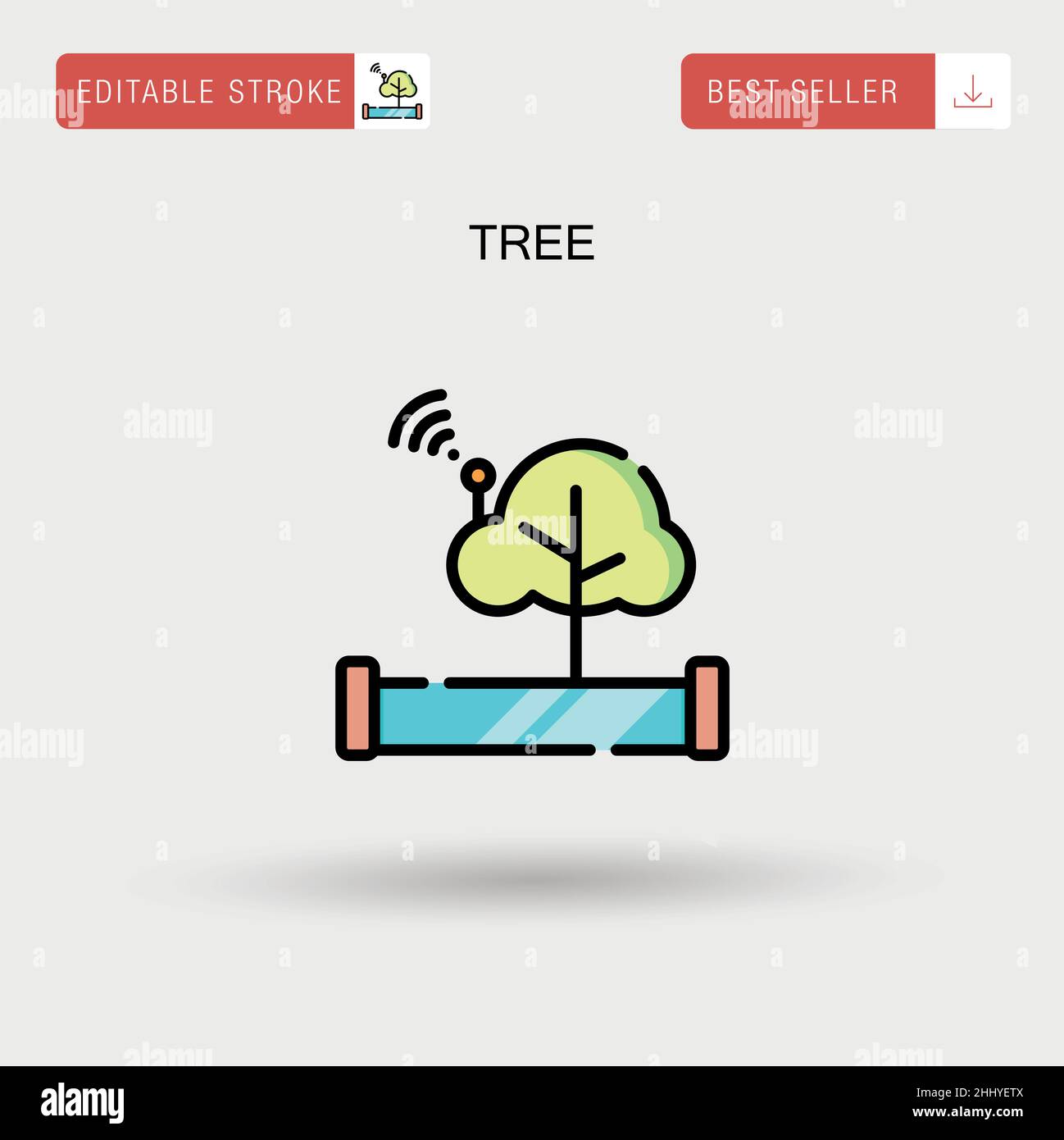 Tree Simple vector icon Stock Vector Image & Art - Alamy