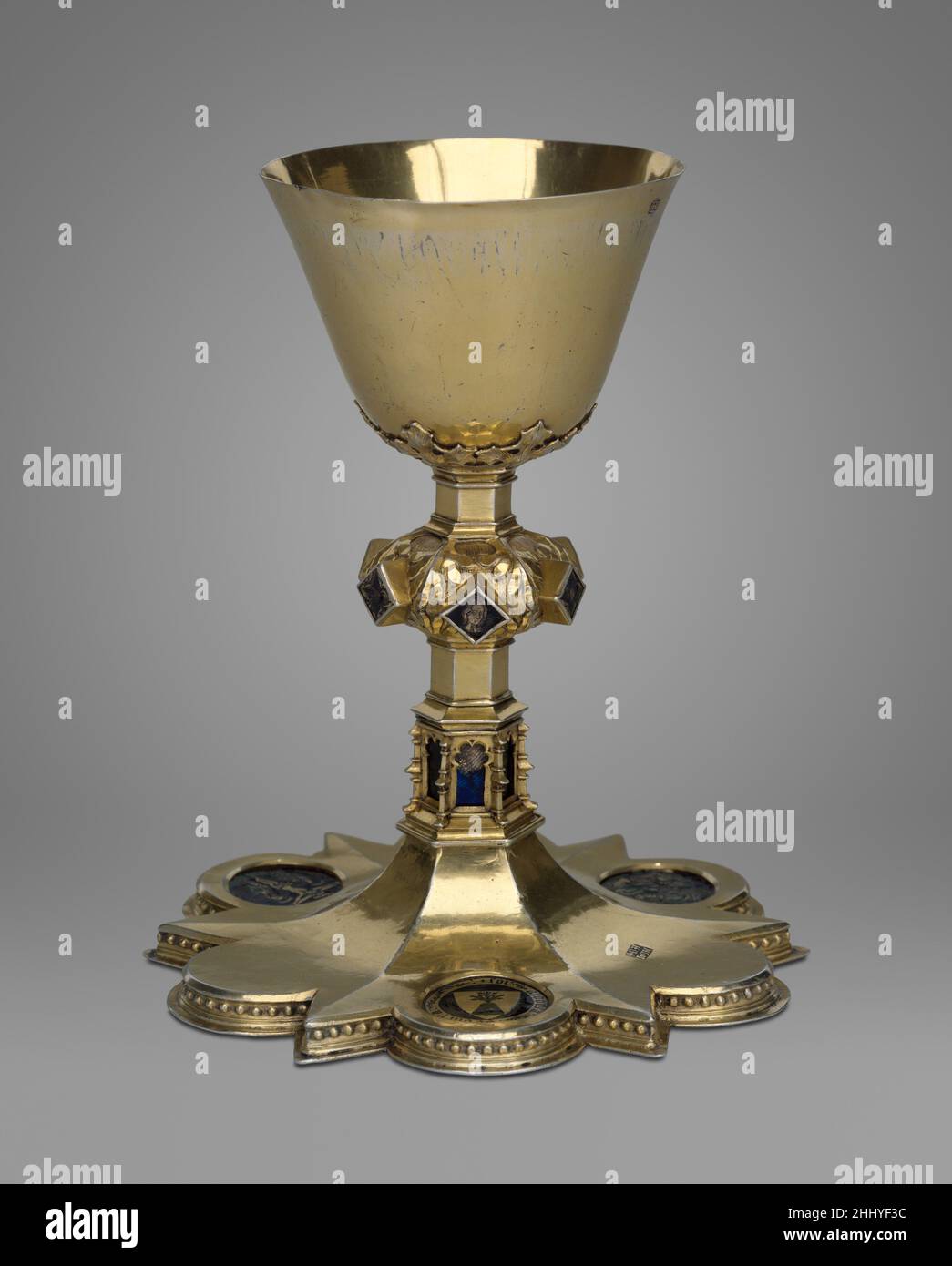 Chalice ca. 1400 Catalan The slender proportions and small bowl of this ...