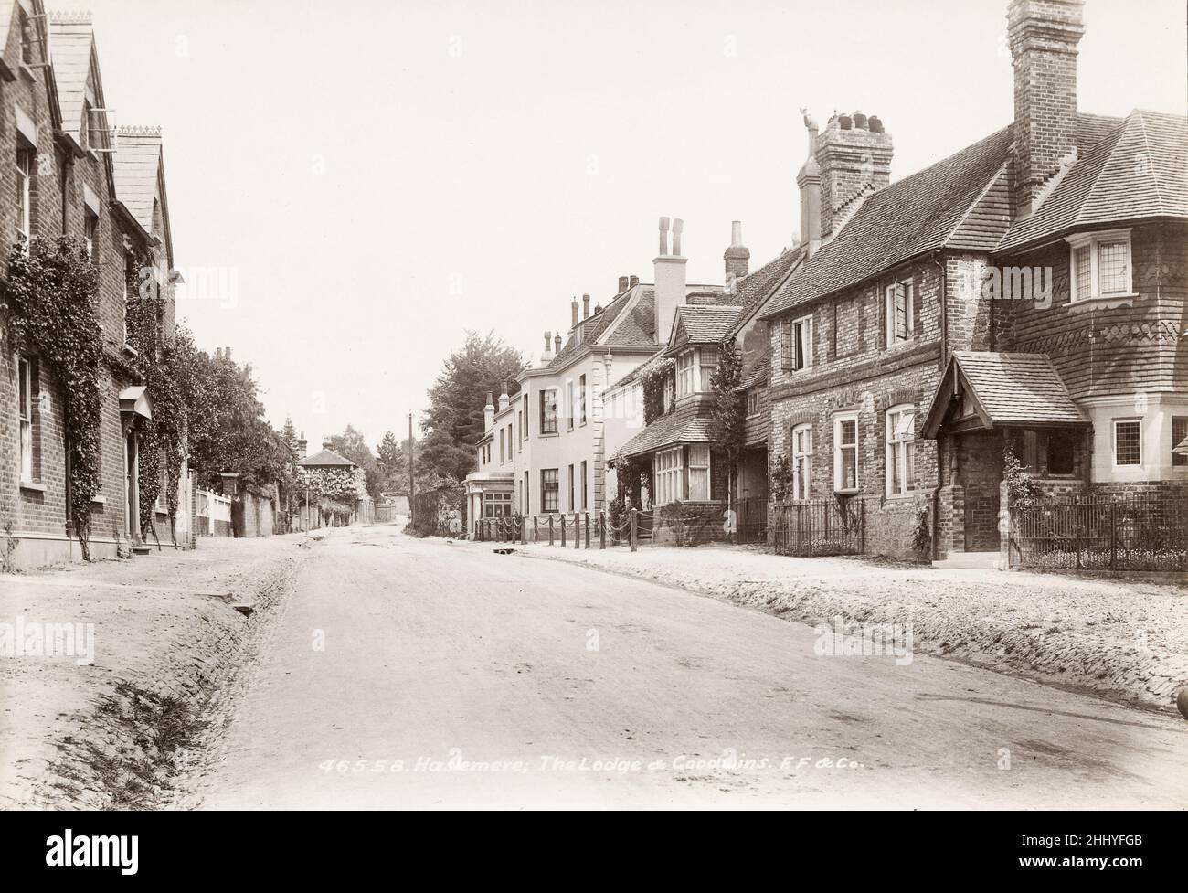 Vintage photograph, late 19th, early 20th century, view of High Street ...