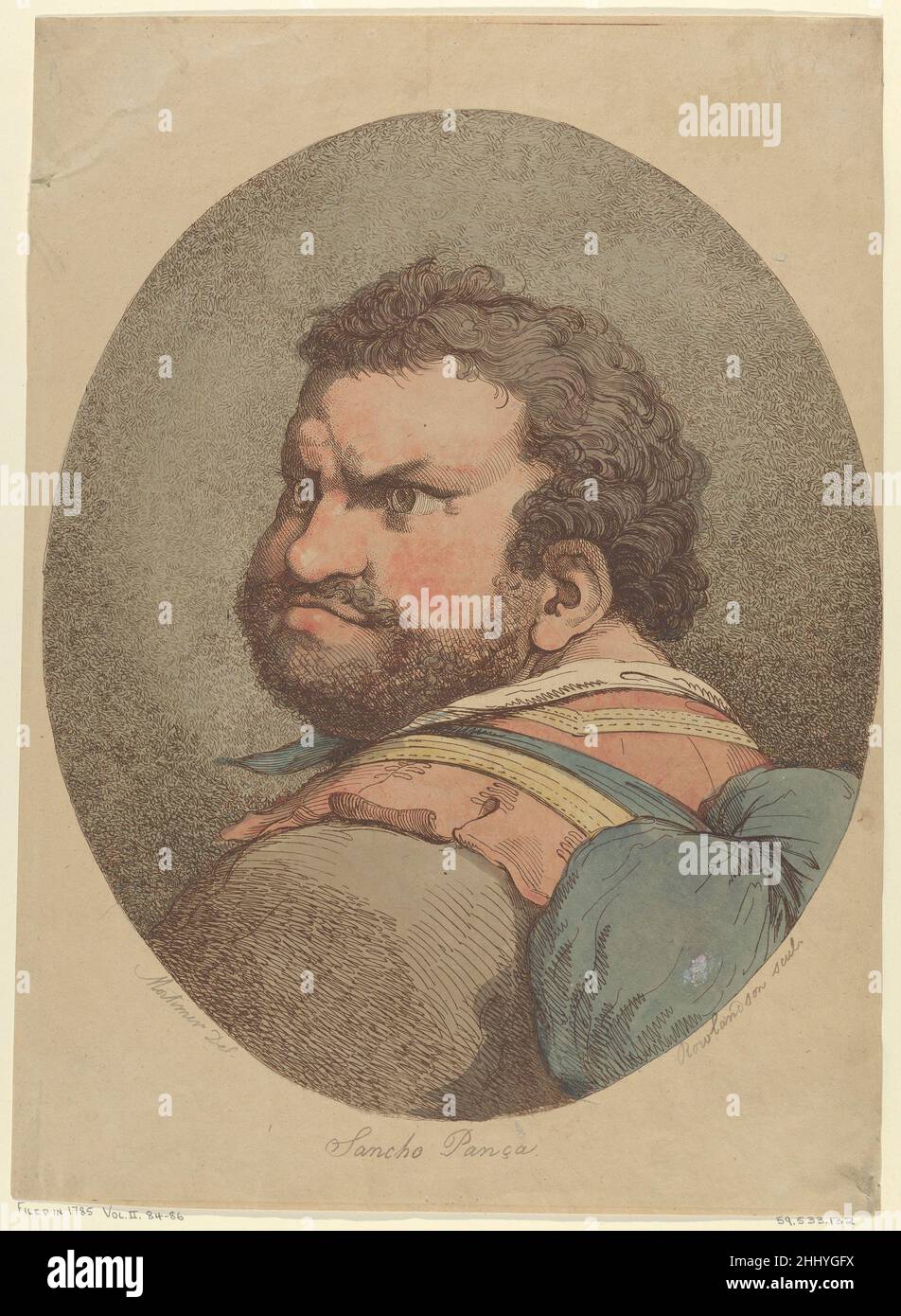 Quixote panza etching hi-res stock photography and images - Alamy