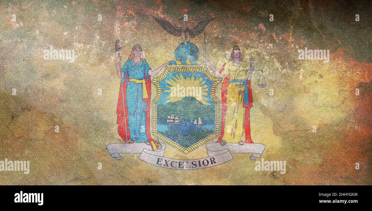 Top view of New York 1896 1901 , USA flag, no flagpole. Plane design ...