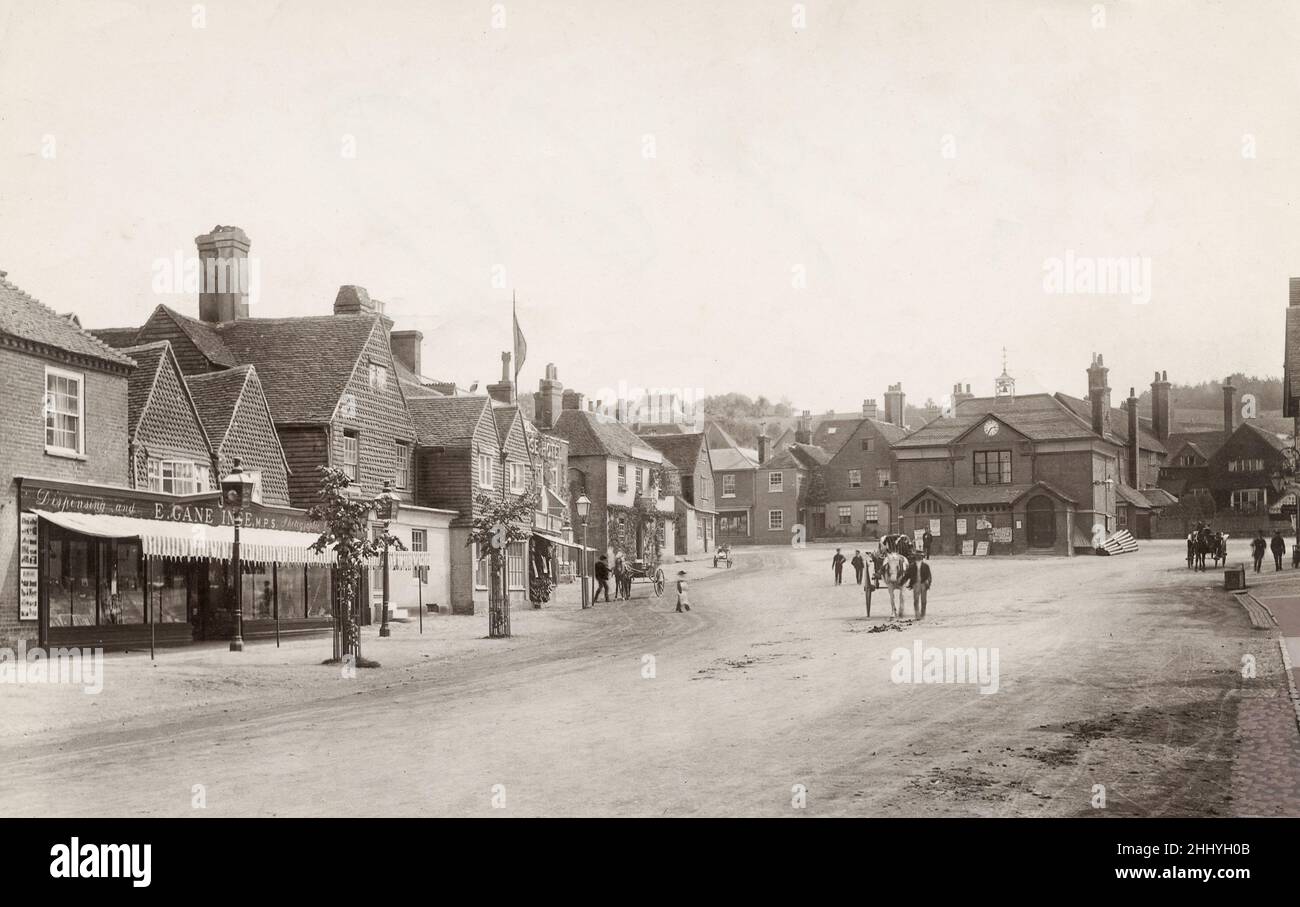 Vintage photograph, late 19th, early 20th century, view of Haslemere ...