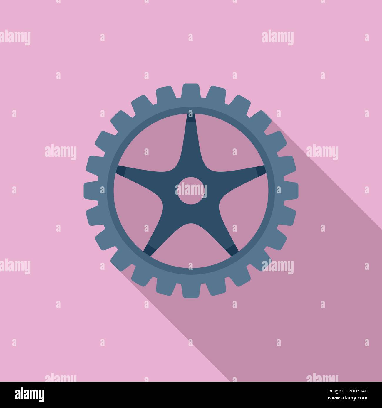 Bike crank arm icon flat vector. Mechanic fix. Service shop Stock ...