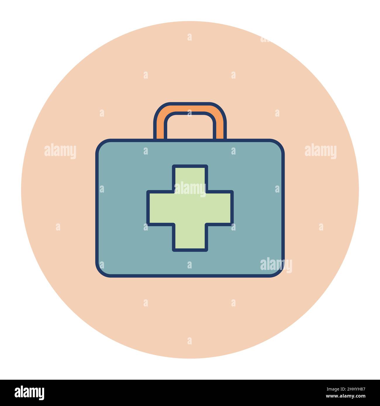 First aid kid vector flat icon. Medicine and healthcare, medical ...