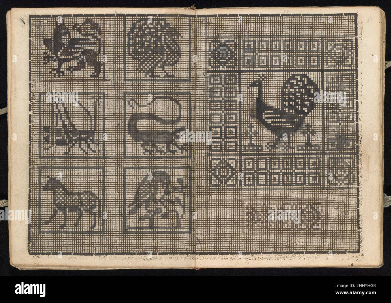 Manuscript album of designs for lace and embroidery ca. 1596 Anonymous ...