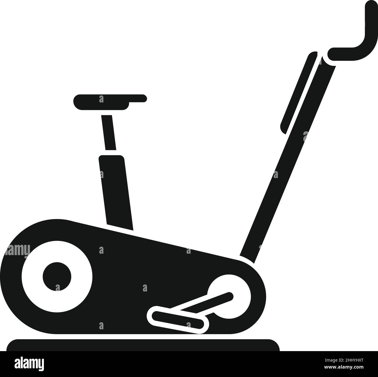 Exercise bike icon simple vector. Active sport. Workout gym Stock ...