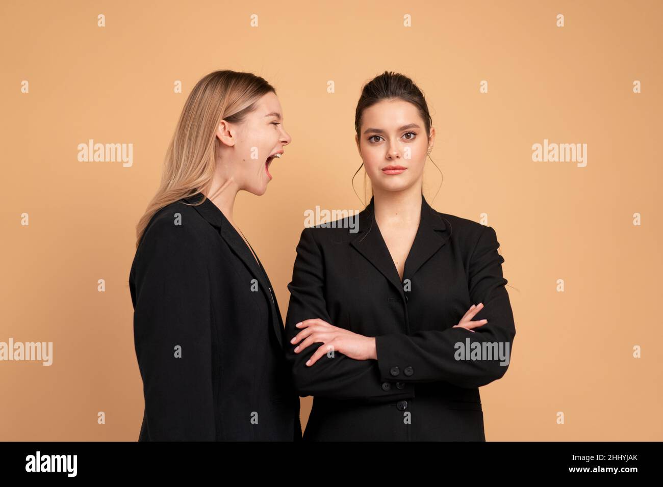 Manager arguing employee woman isolated hi-res stock photography and ...