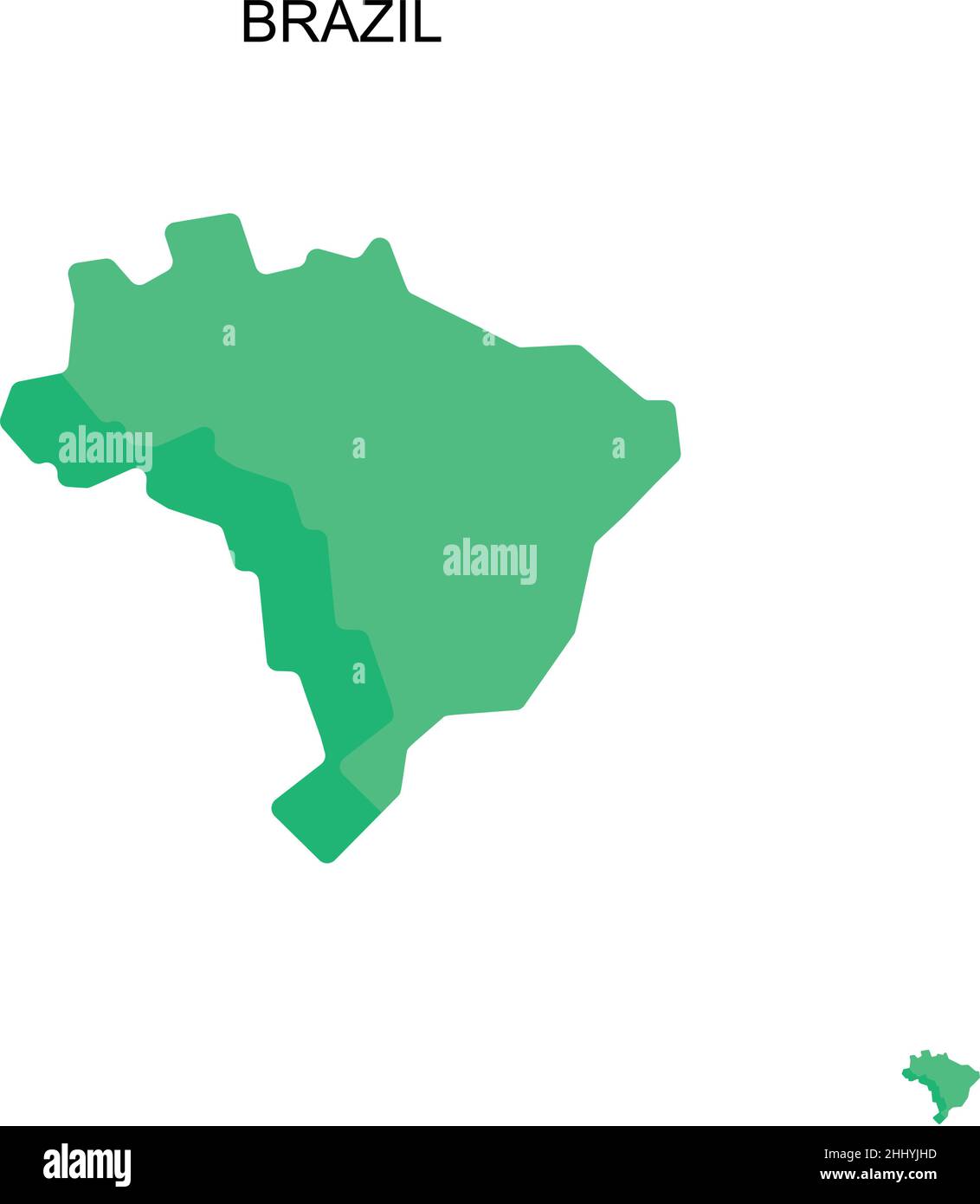 Brazil Simple vector icon. Illustration symbol design template for web ...