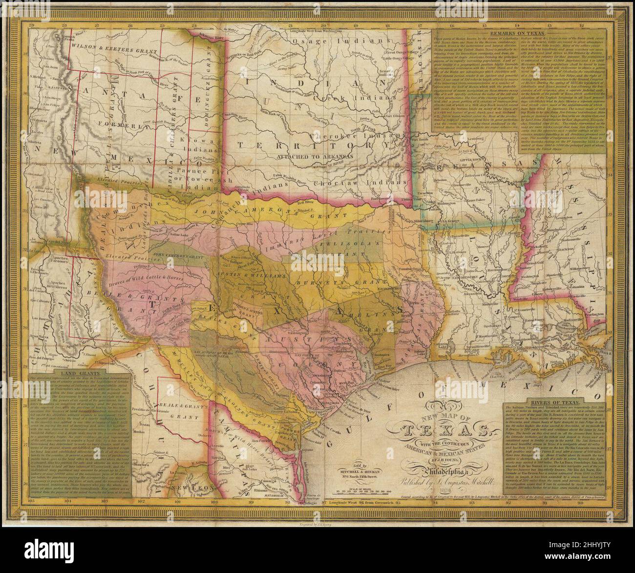 Map texas 1836 hi-res stock photography and images - Alamy