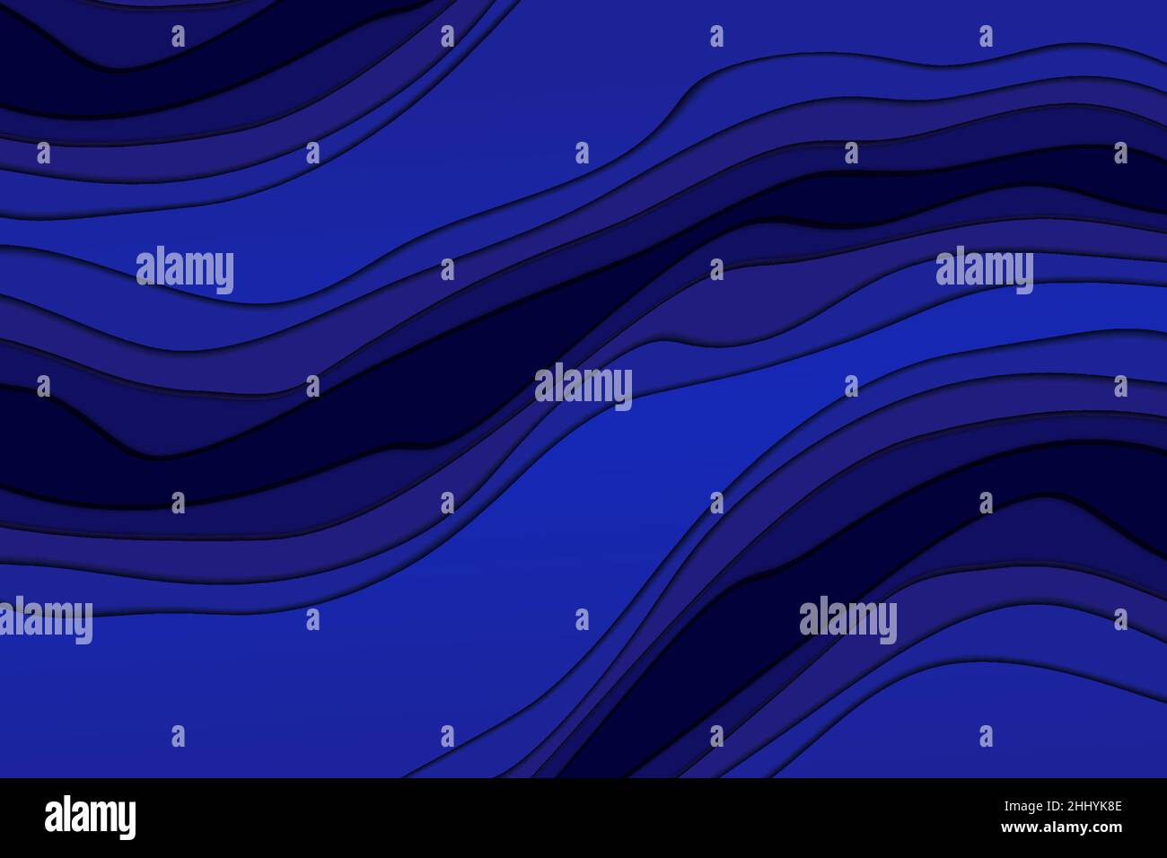 Paper cut abstract design background. Blue color papercut shapes style ...