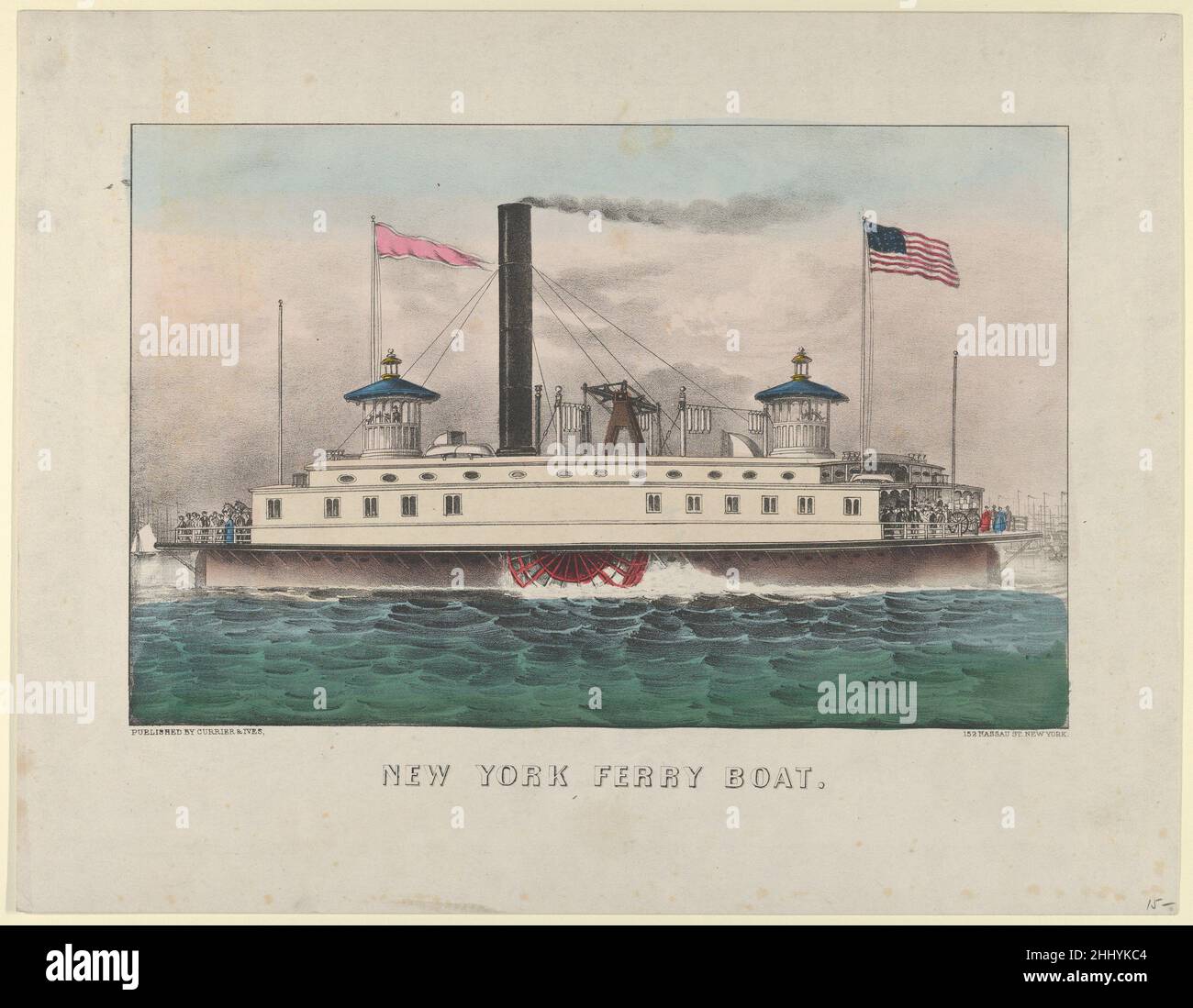 New York Ferry Boat ca. 1860–65 Lithographed and published by Currier ...