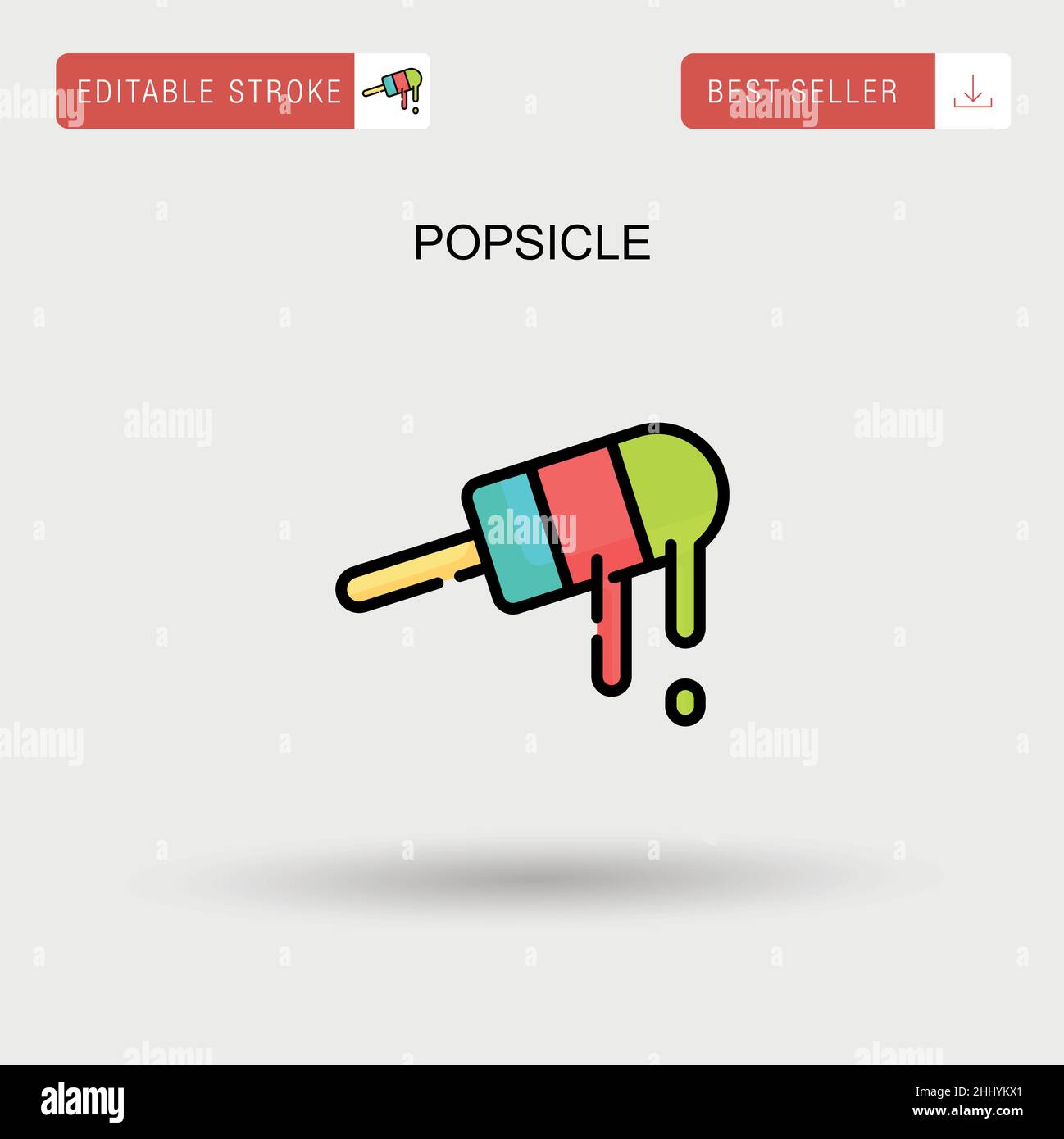 Popsicle Simple vector icon Stock Vector Image & Art - Alamy