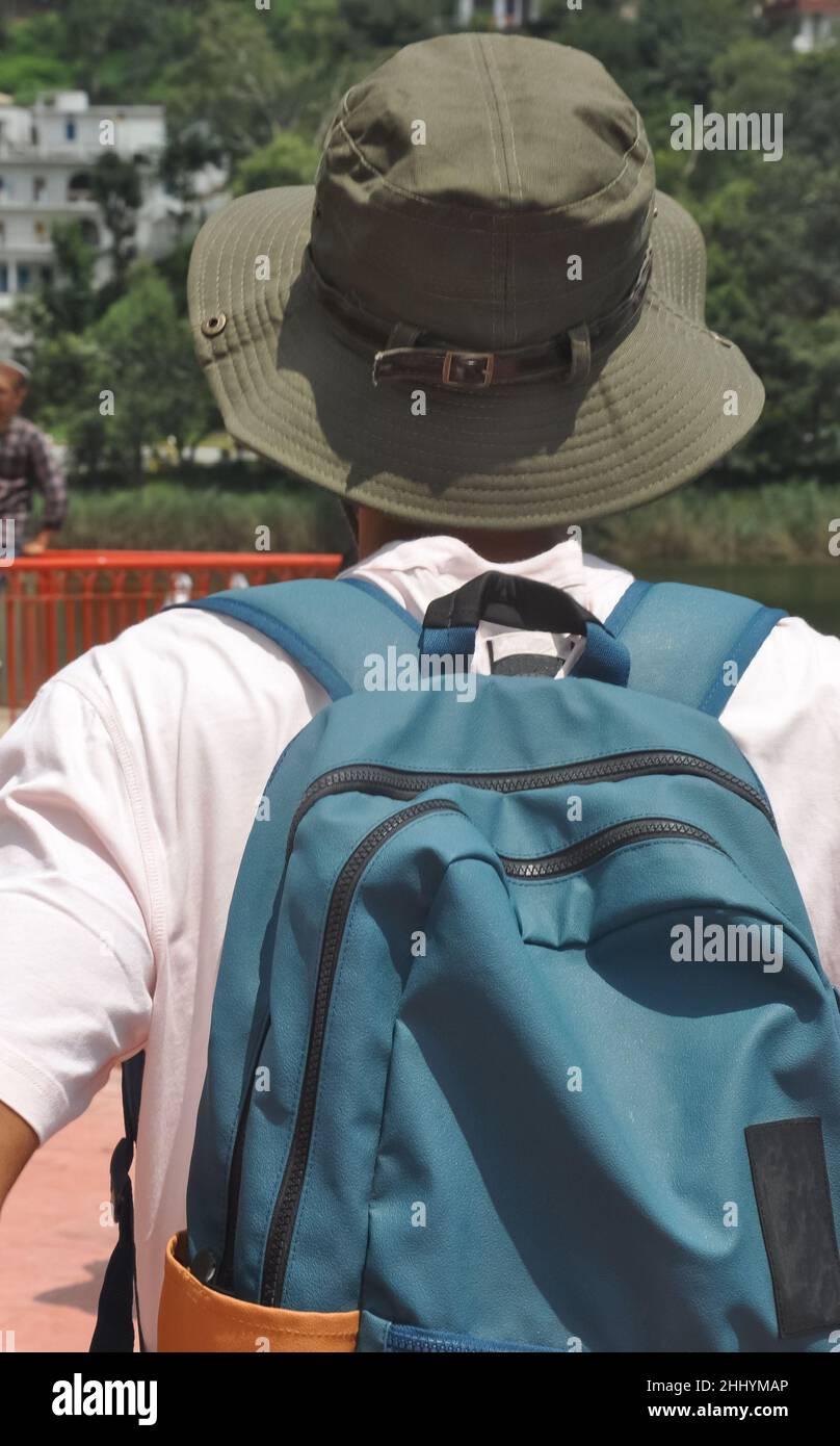 Back view outside hi-res stock photography and images - Alamy