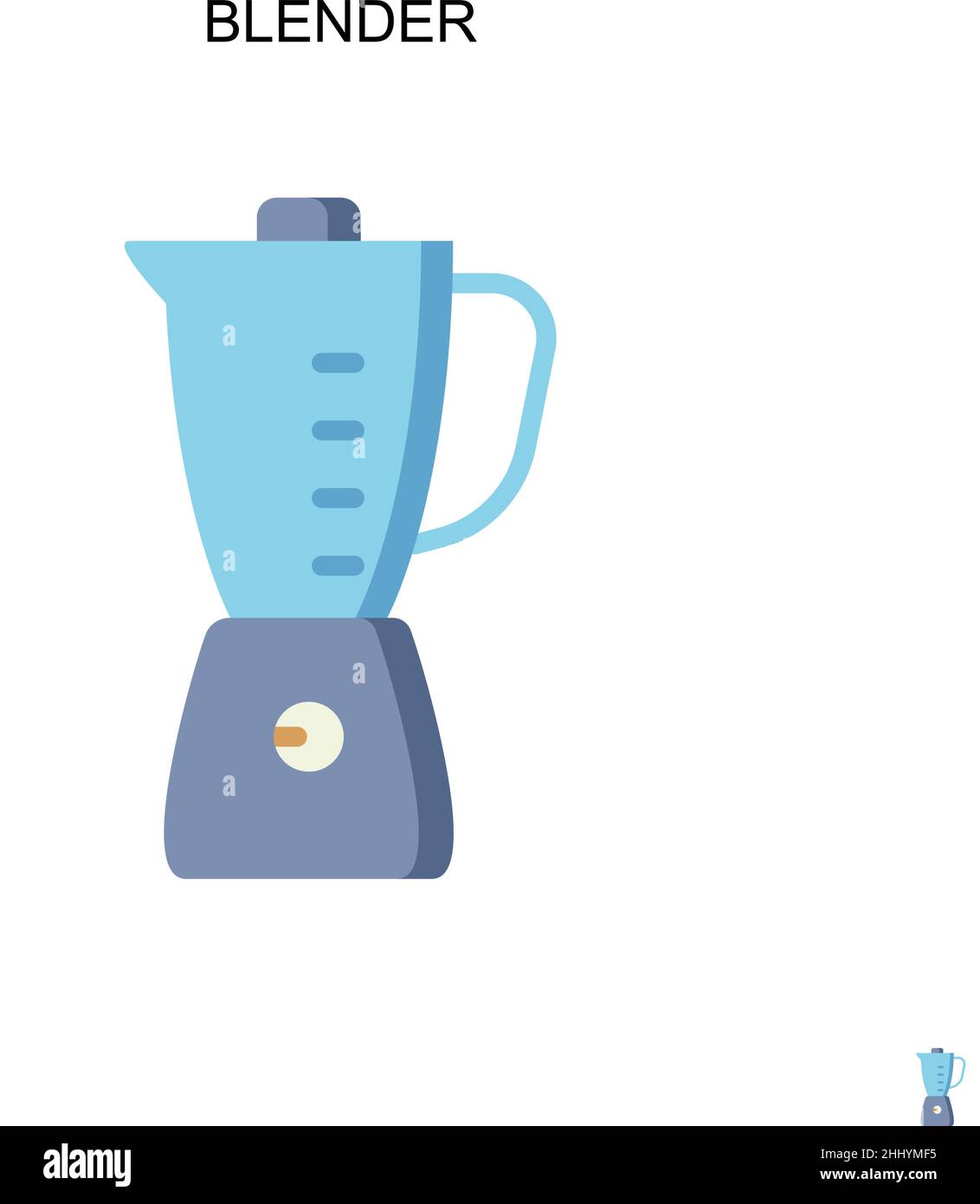 Blender Simple vector icon. Illustration symbol design template for web ...