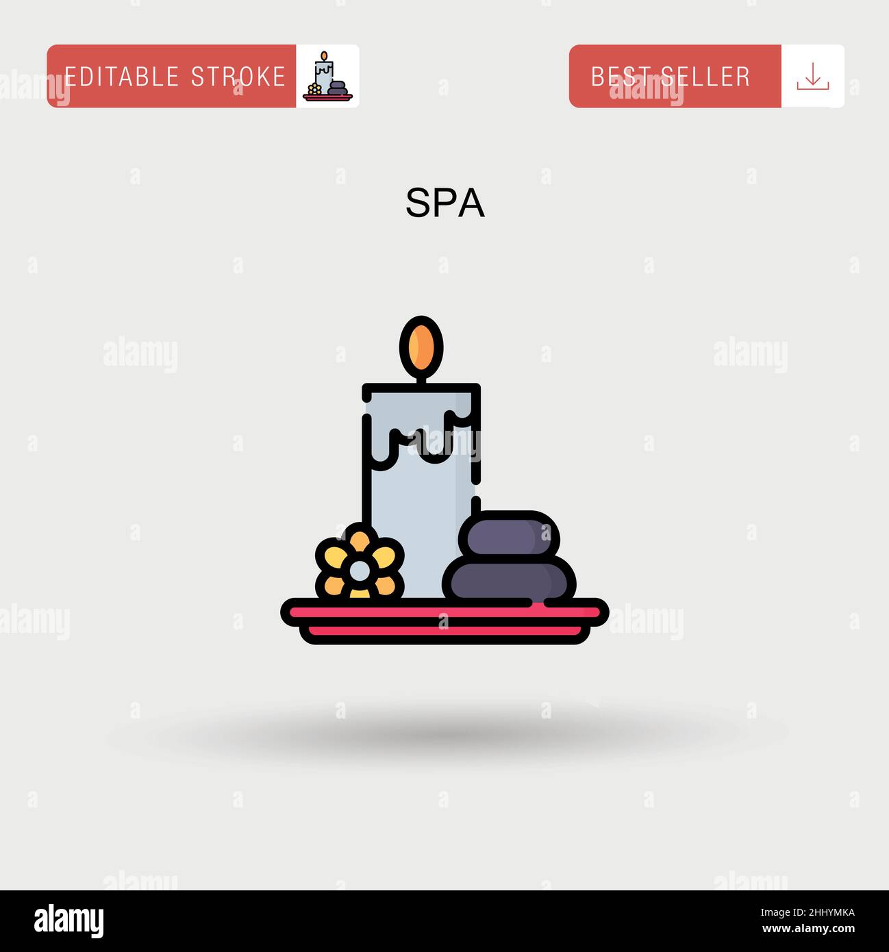 Spa Simple vector icon Stock Vector Image & Art - Alamy