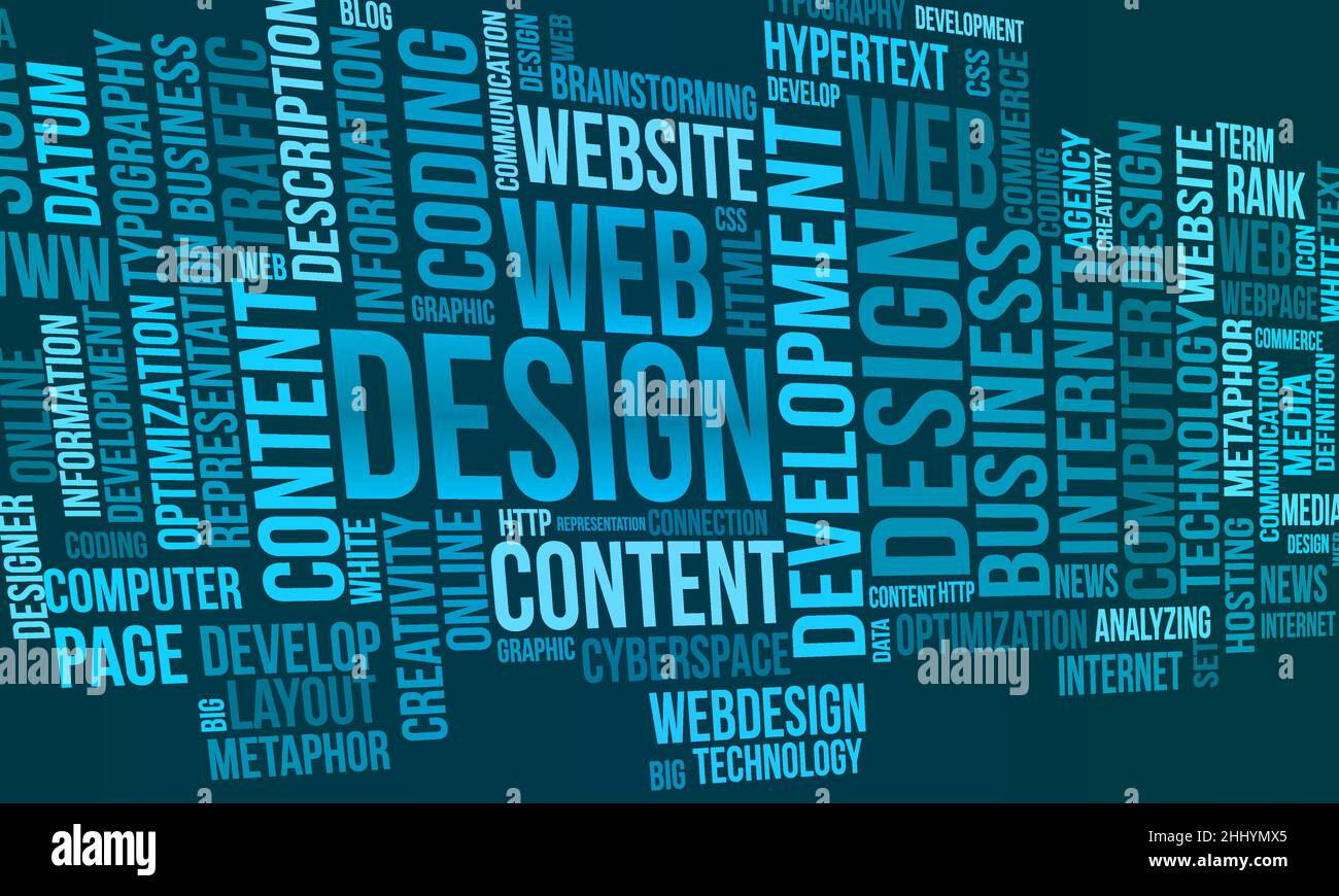 Web design word cloud template. Creative concept vector background ...