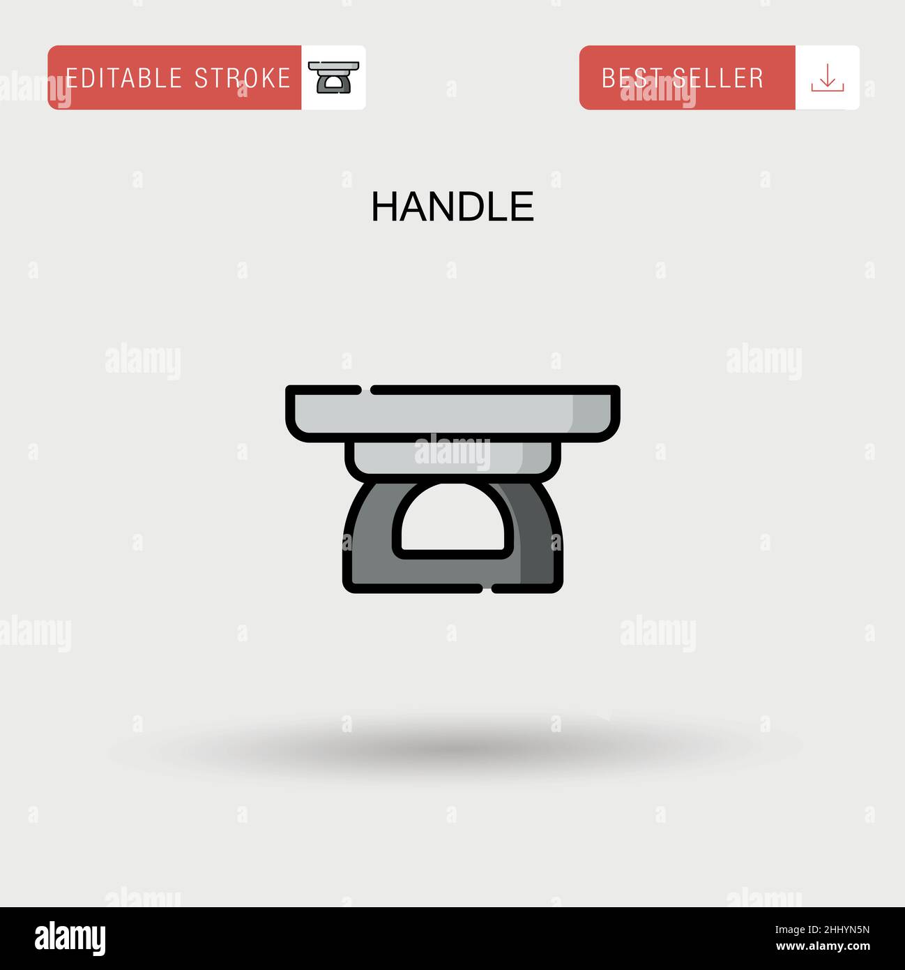 Handle Simple vector icon Stock Vector Image & Art - Alamy