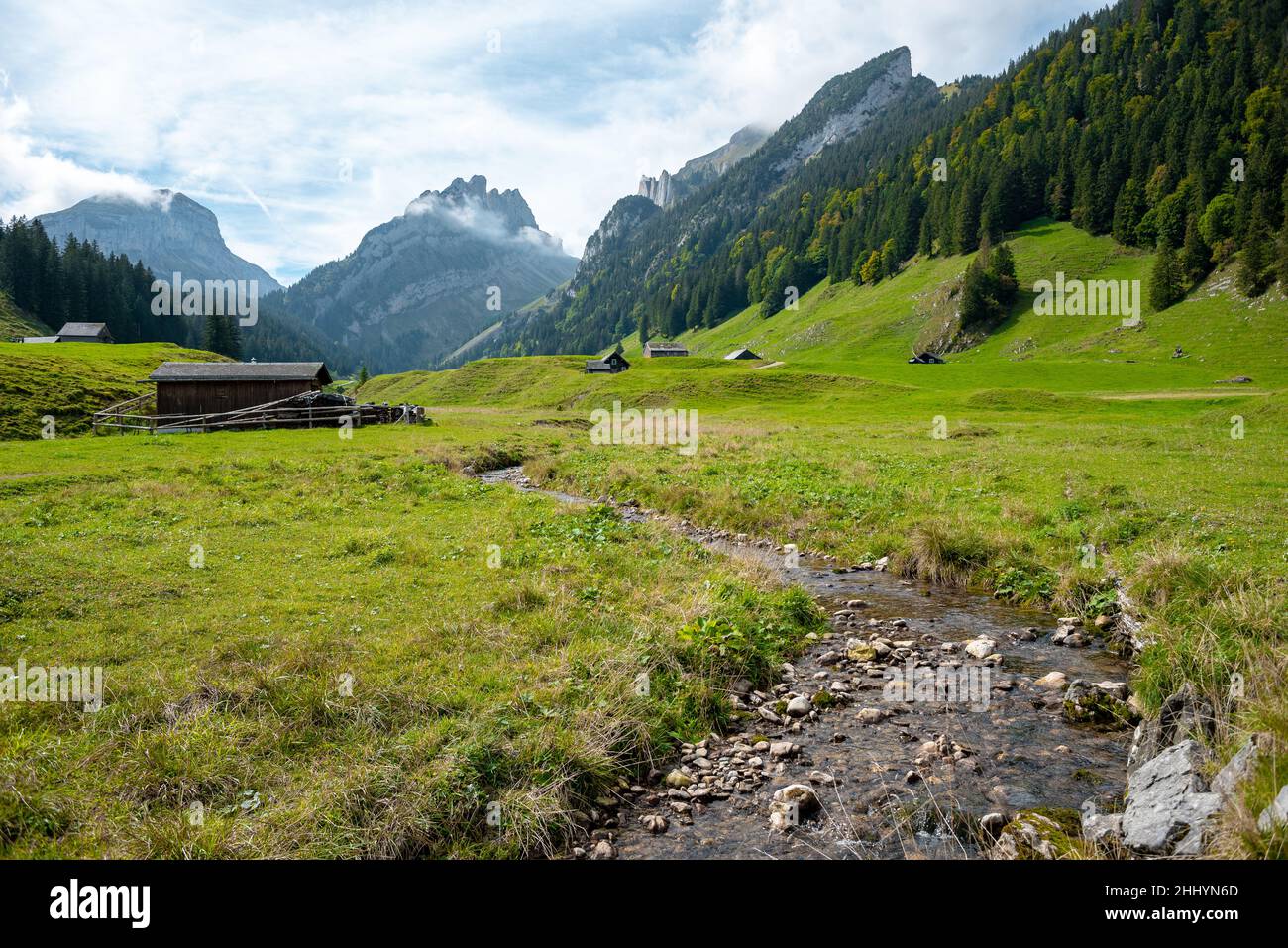 Swiss Alps landscape Stock Photo - Alamy