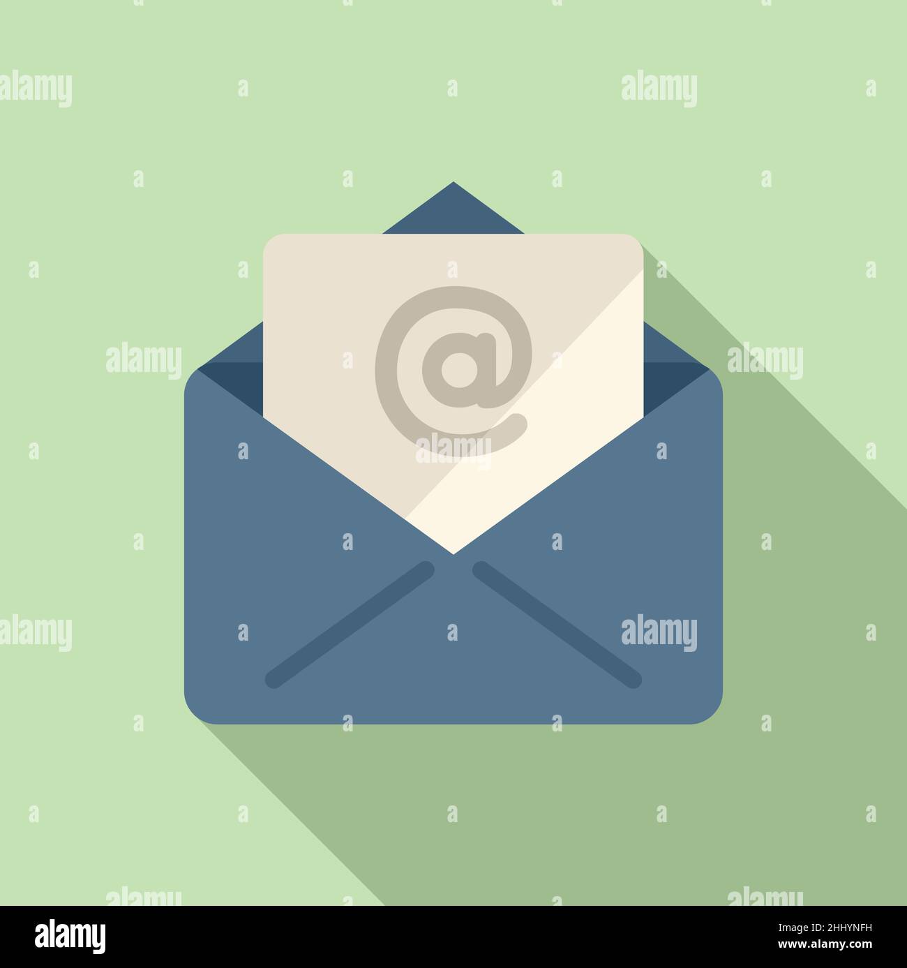 Study mail icon flat vector. Online school. Desk college Stock Vector ...