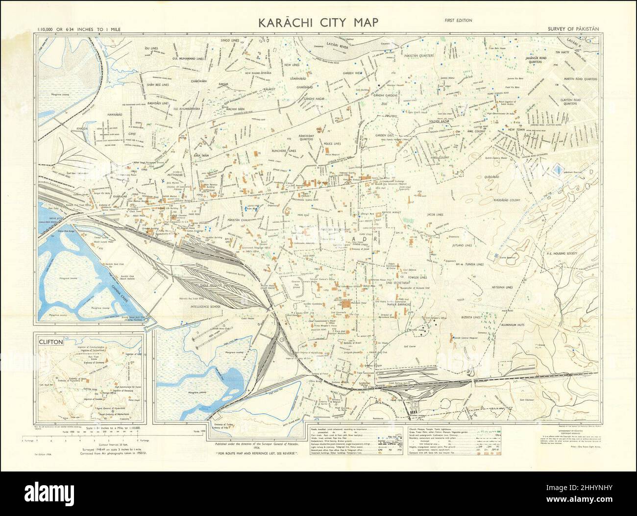 Map of karachi hi-res stock photography and images - Alamy