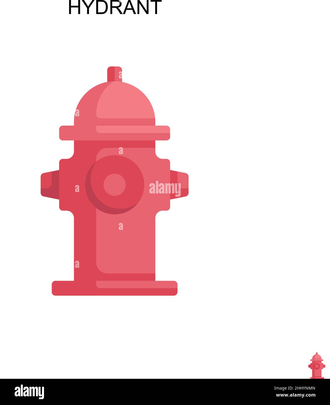 Hydrant Simple vector icon. Illustration symbol design template for web ...
