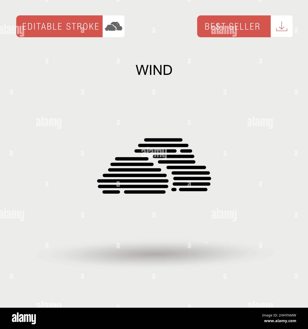 Blowing windmill Stock Vector Images - Alamy