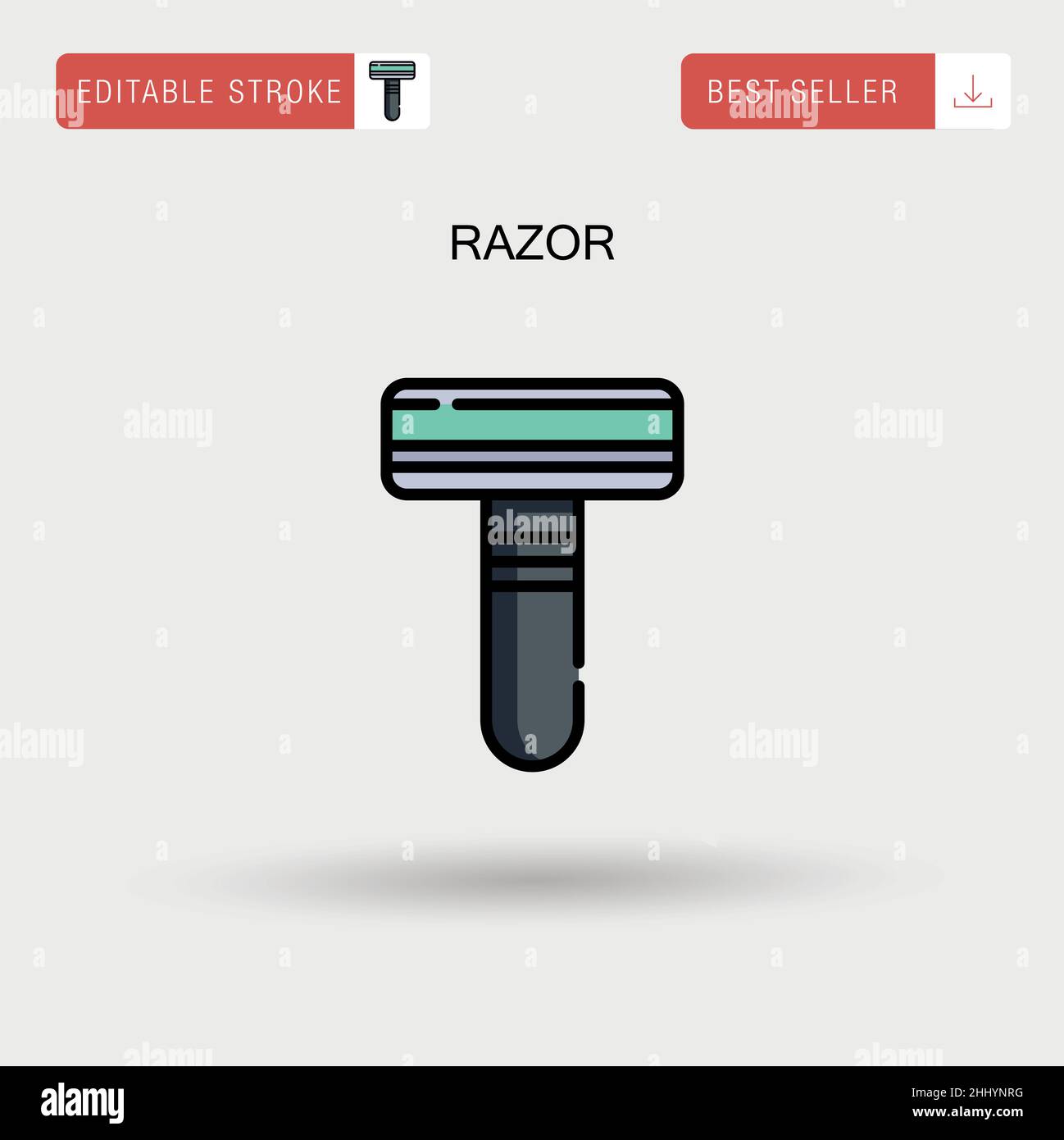 Razor Simple vector icon Stock Vector Image & Art - Alamy