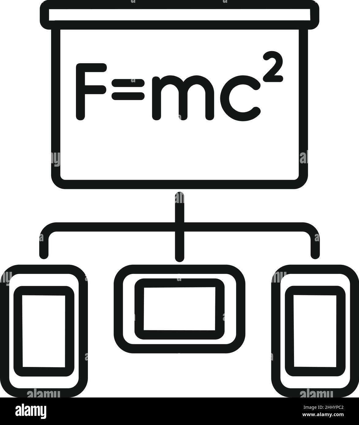 Black student exam desk Stock Vector Images - Alamy