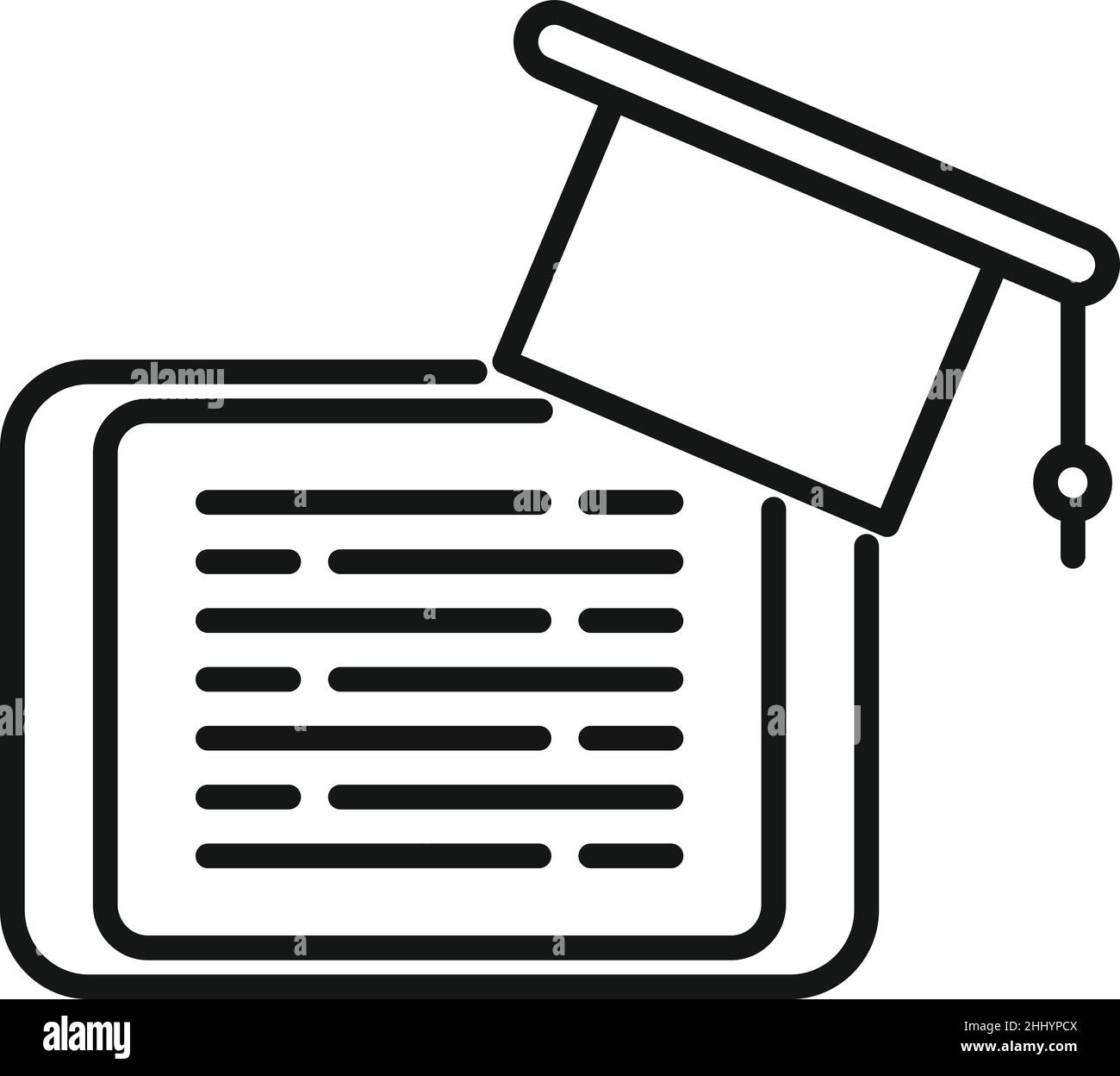 Online course education icon outline vector. Student class Stock Vector ...