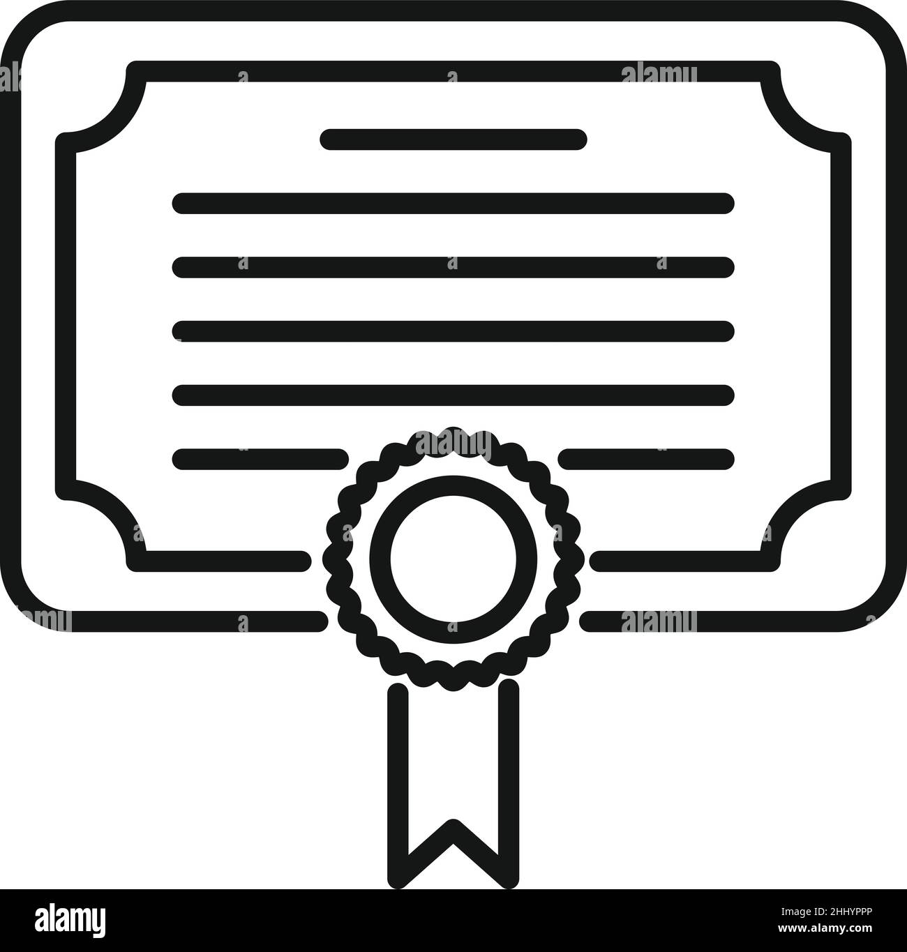 Course diploma icon outline vector. Class book Stock Vector Image & Art ...