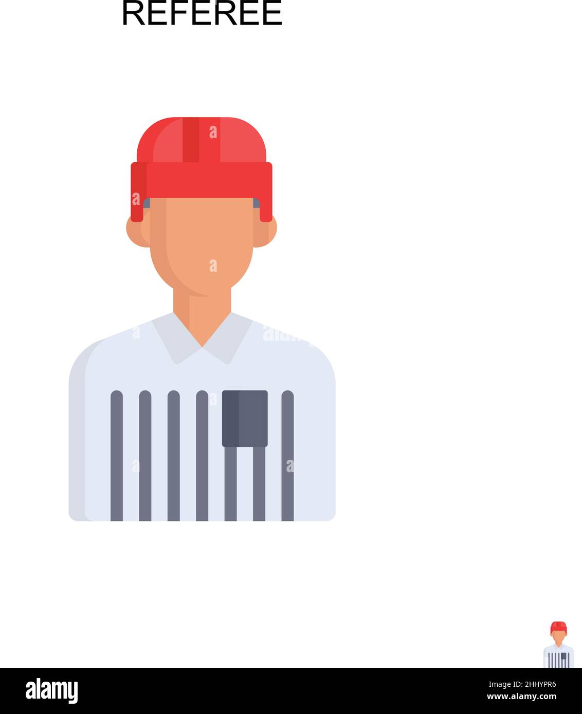 Referee Simple vector icon. Illustration symbol design template for web ...